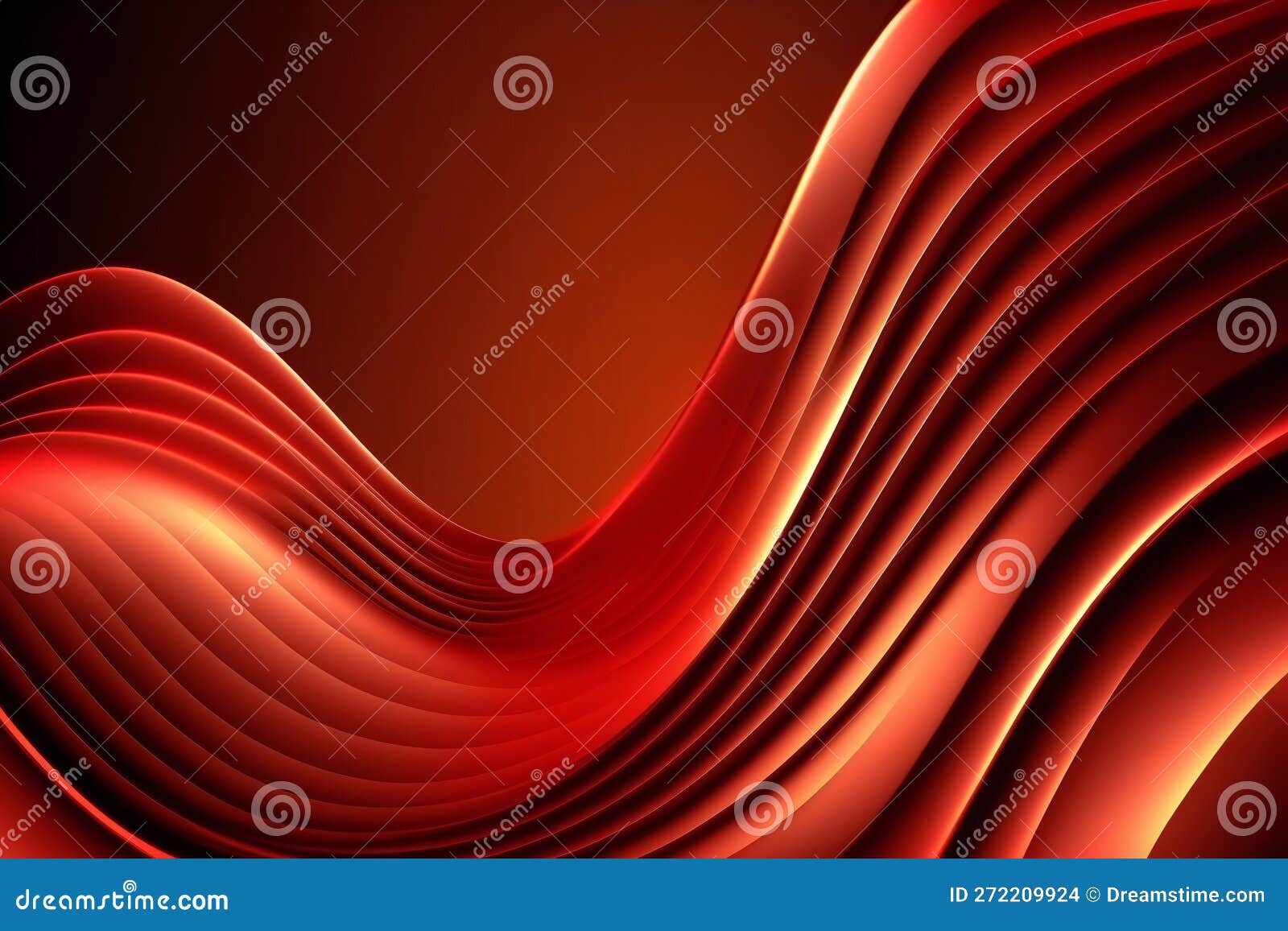 Vector Red Wavy Curve Flow Motion, Abstract, Backgrounds Stock ...