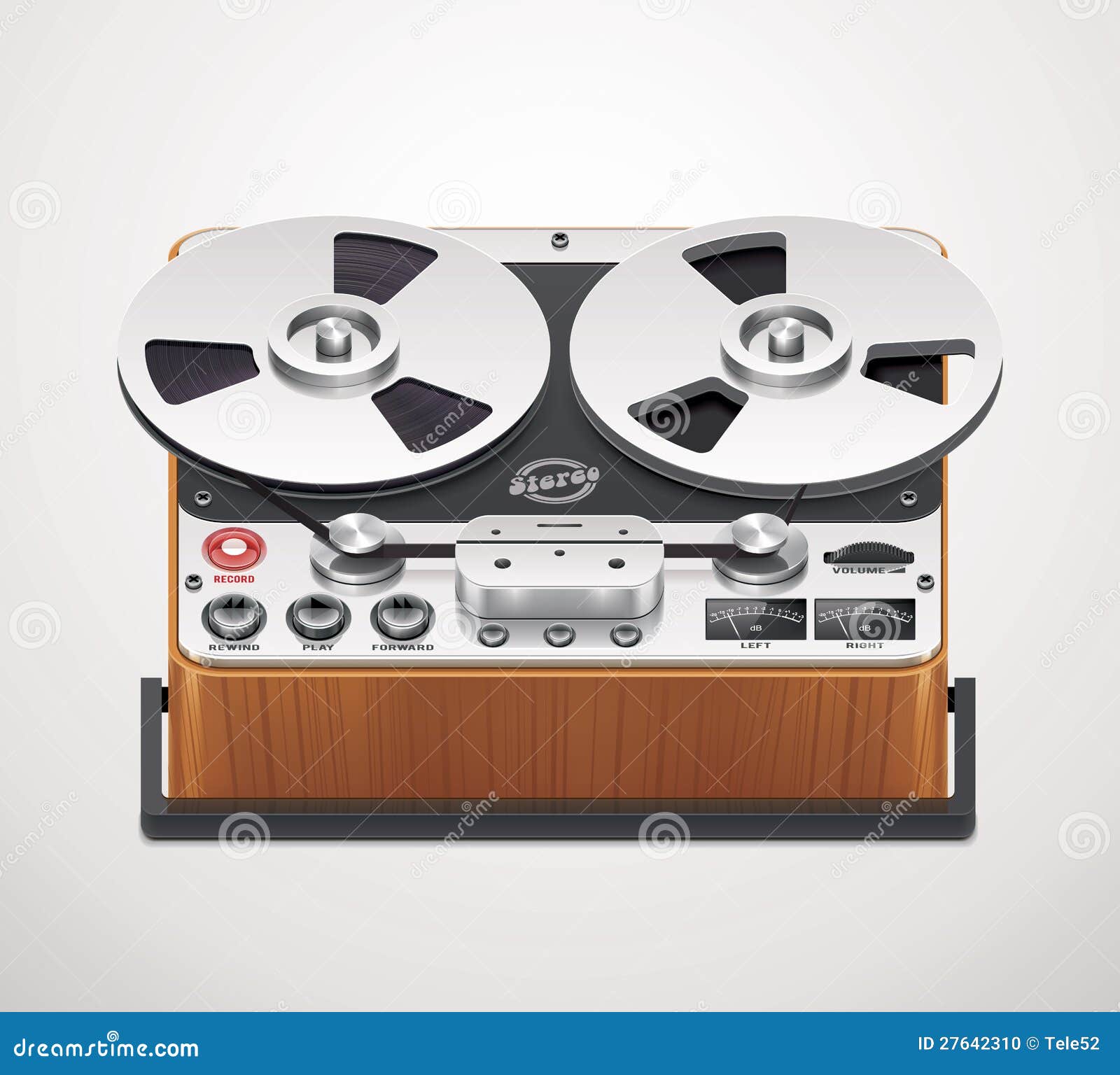 Vector Reel-to-reel Recorder Icon Stock Vector - Illustration of ...