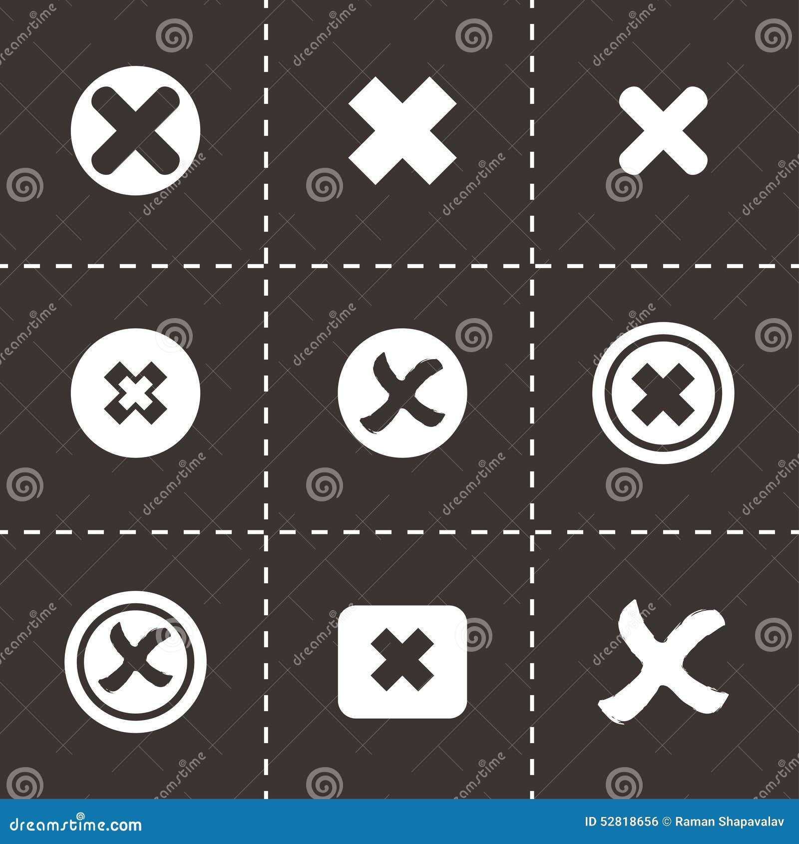 Vector rejected icon set stock vector. Illustration of approved - 52818656
