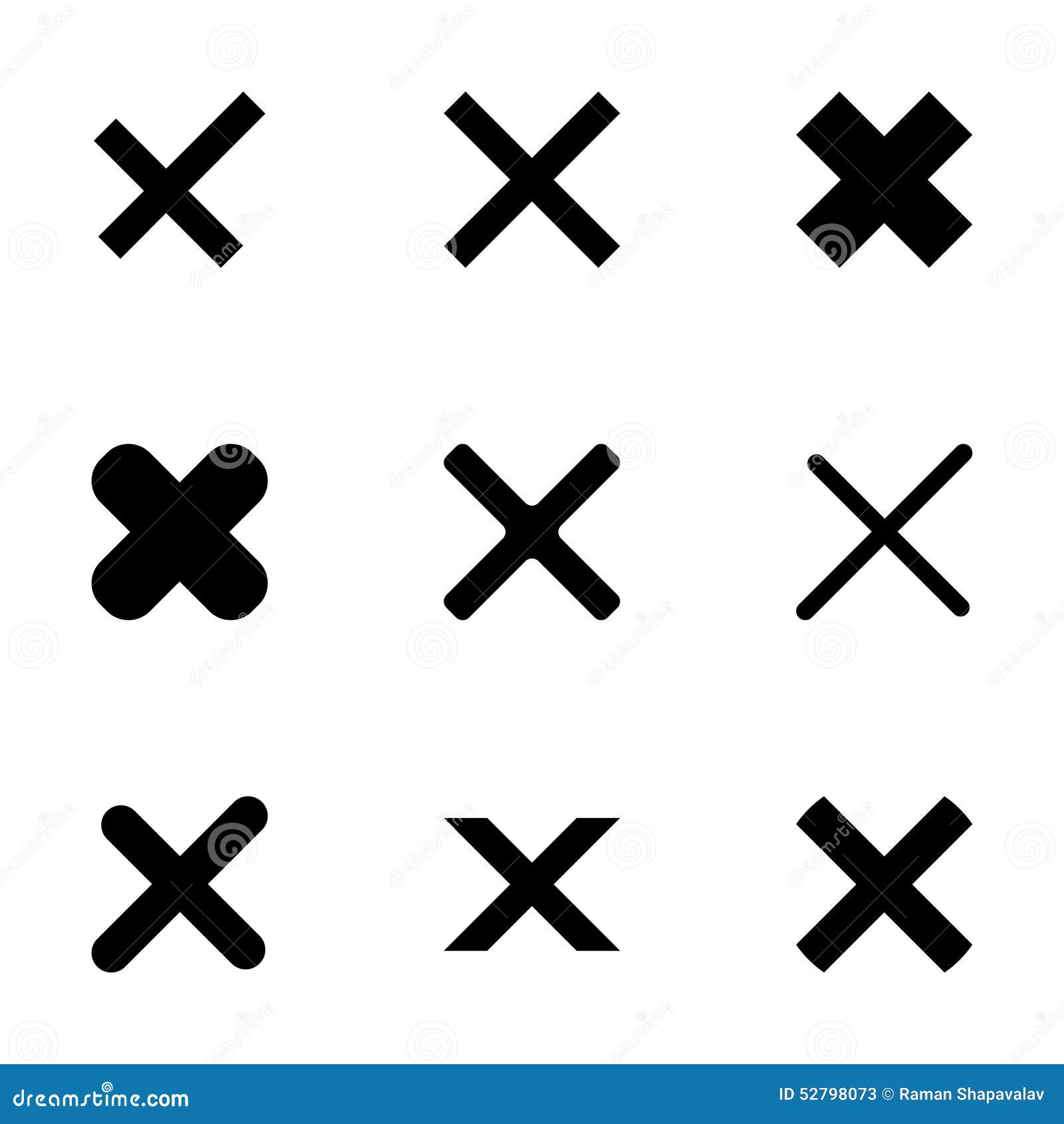 Vector rejected icon set stock illustration. Illustration of blog ...