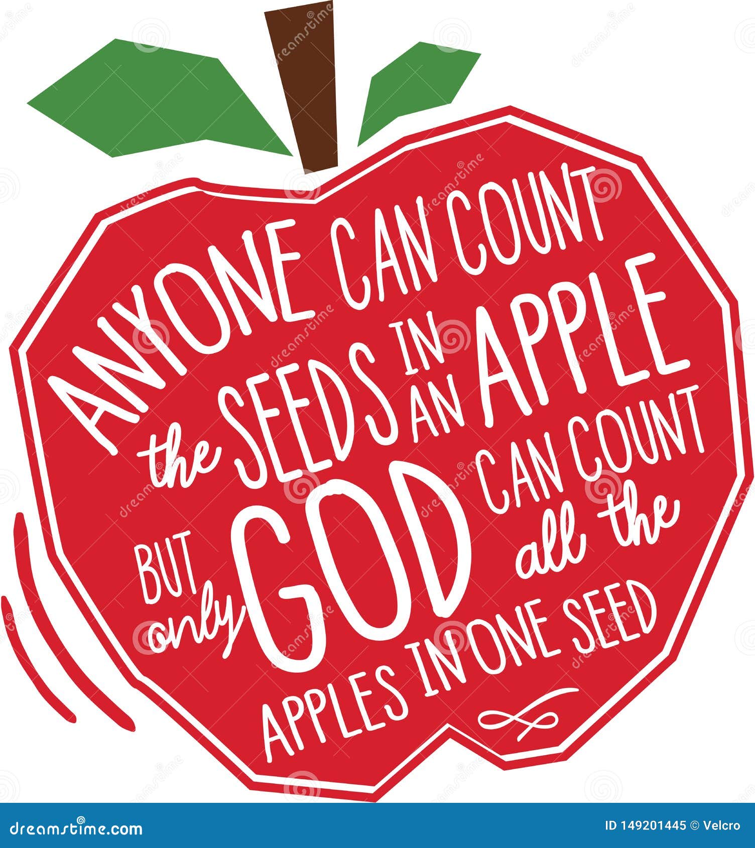 Counting Apple Seeds stock vector. Illustration of direction - 149201445