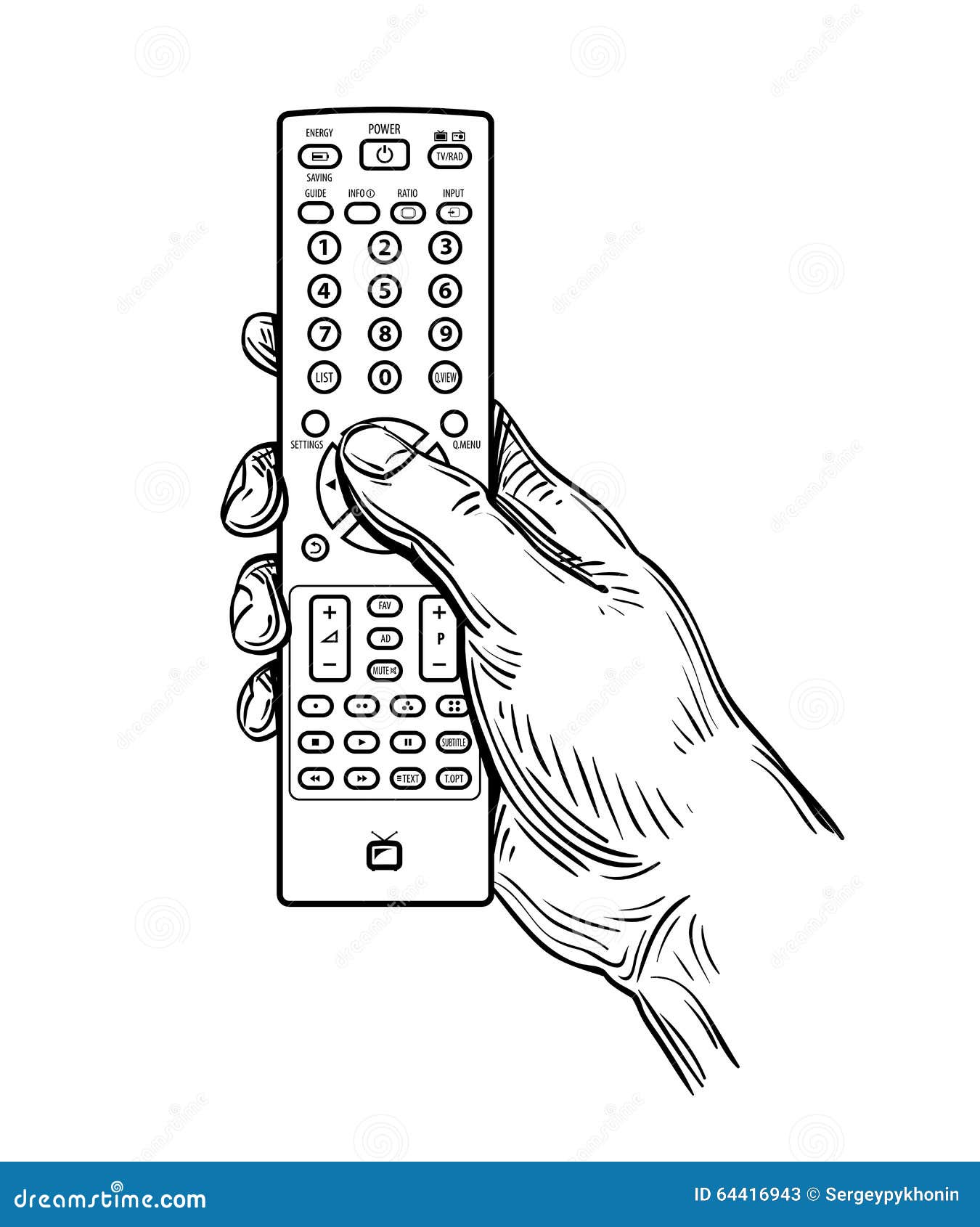 Tv Remote Drawing