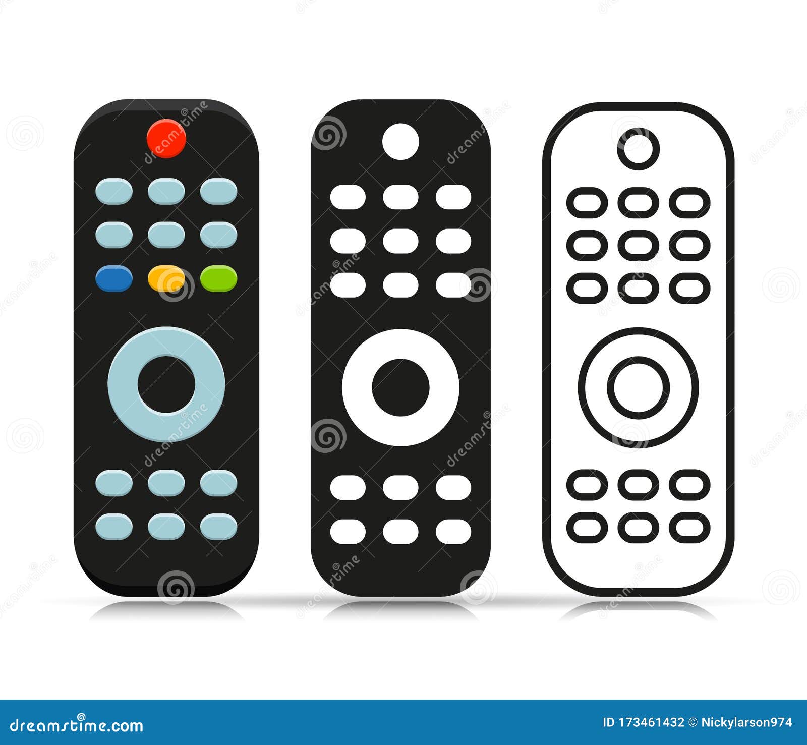Vector Remote Tv Control Symbol Stock Vector - Illustration of ...