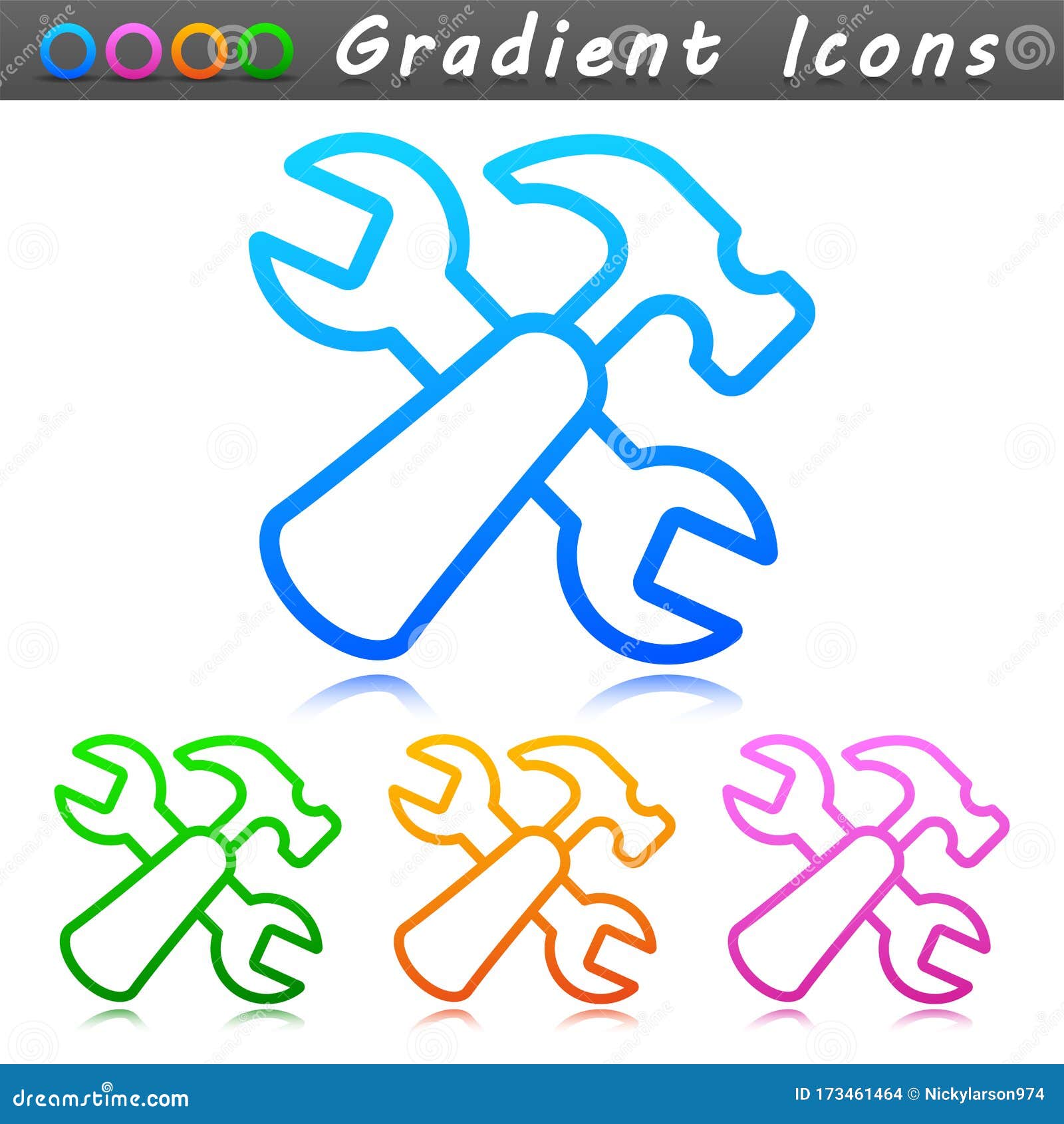 Vector Repair Symbol Icon Design Stock Vector - Illustration of service ...