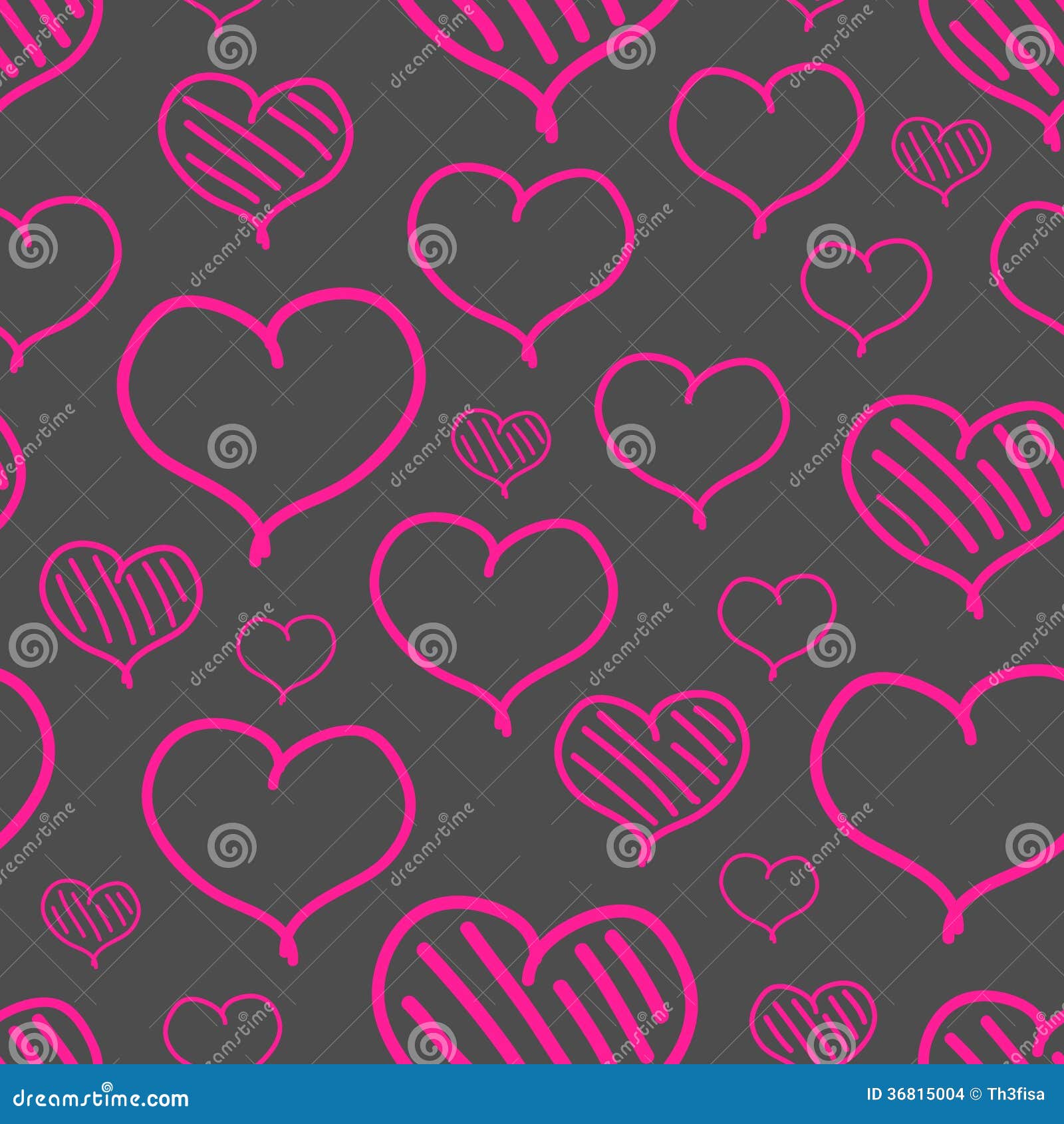 Vector Repeated Valentine Pattern Stock Vector - Illustration of heart ...