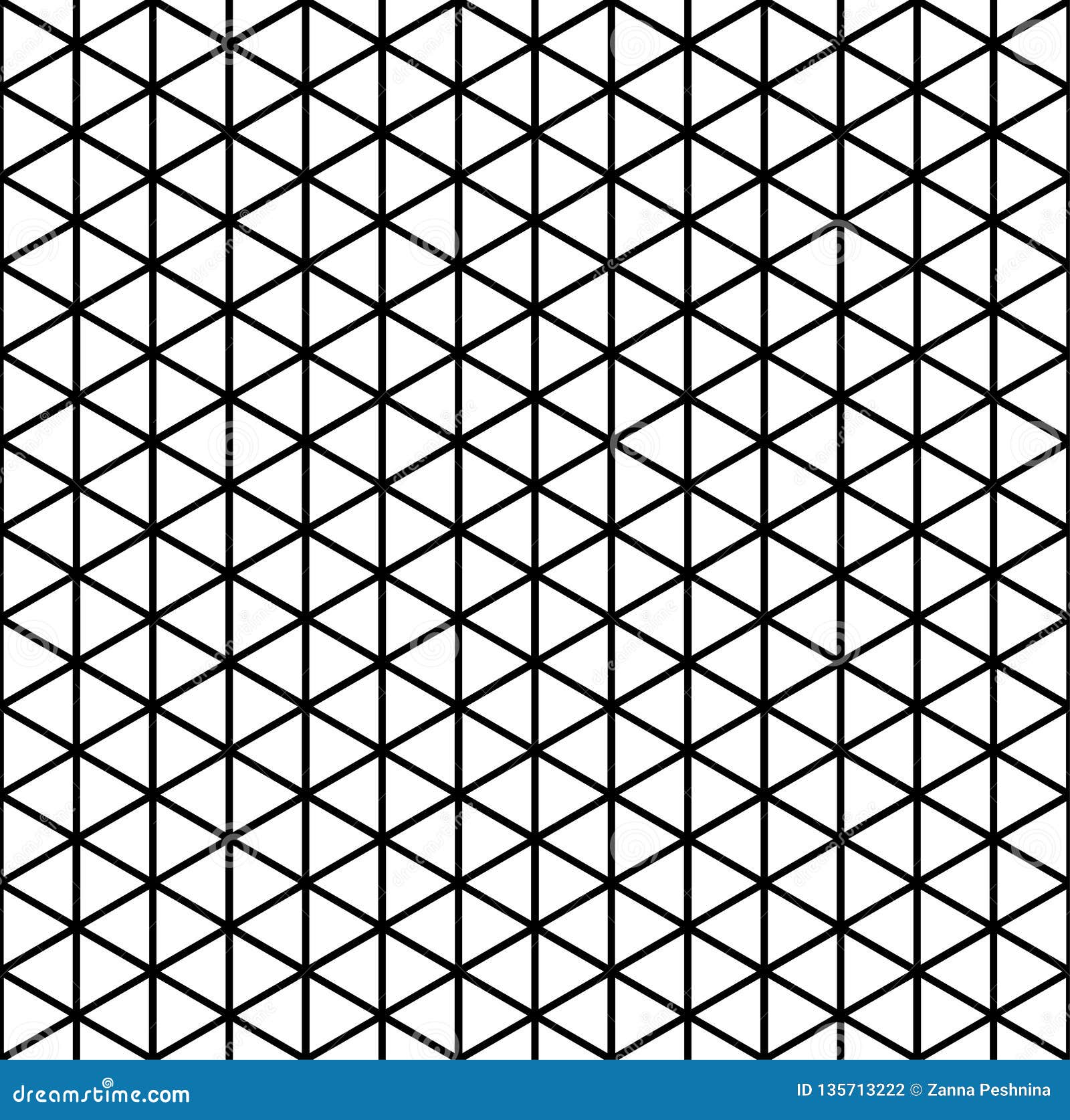 Vector Repeating Geometric Triangular Grid Seamless Pattern Vector And