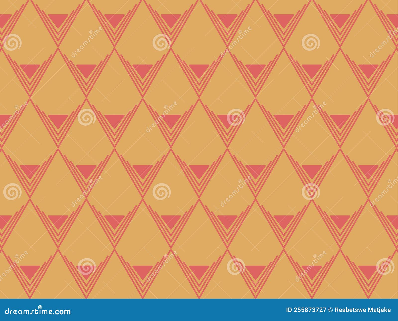 Vector Repeating Pattern Design. Geometric Retro Shapes Stock Vector ...