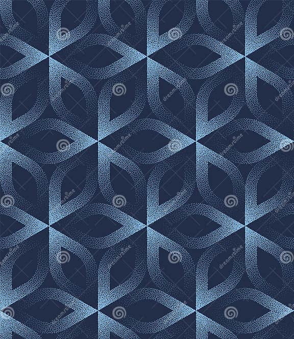 Vector Repeating Pattern of Geometric Shapes Dark Blue Abstraction Background Stock Photo ...
