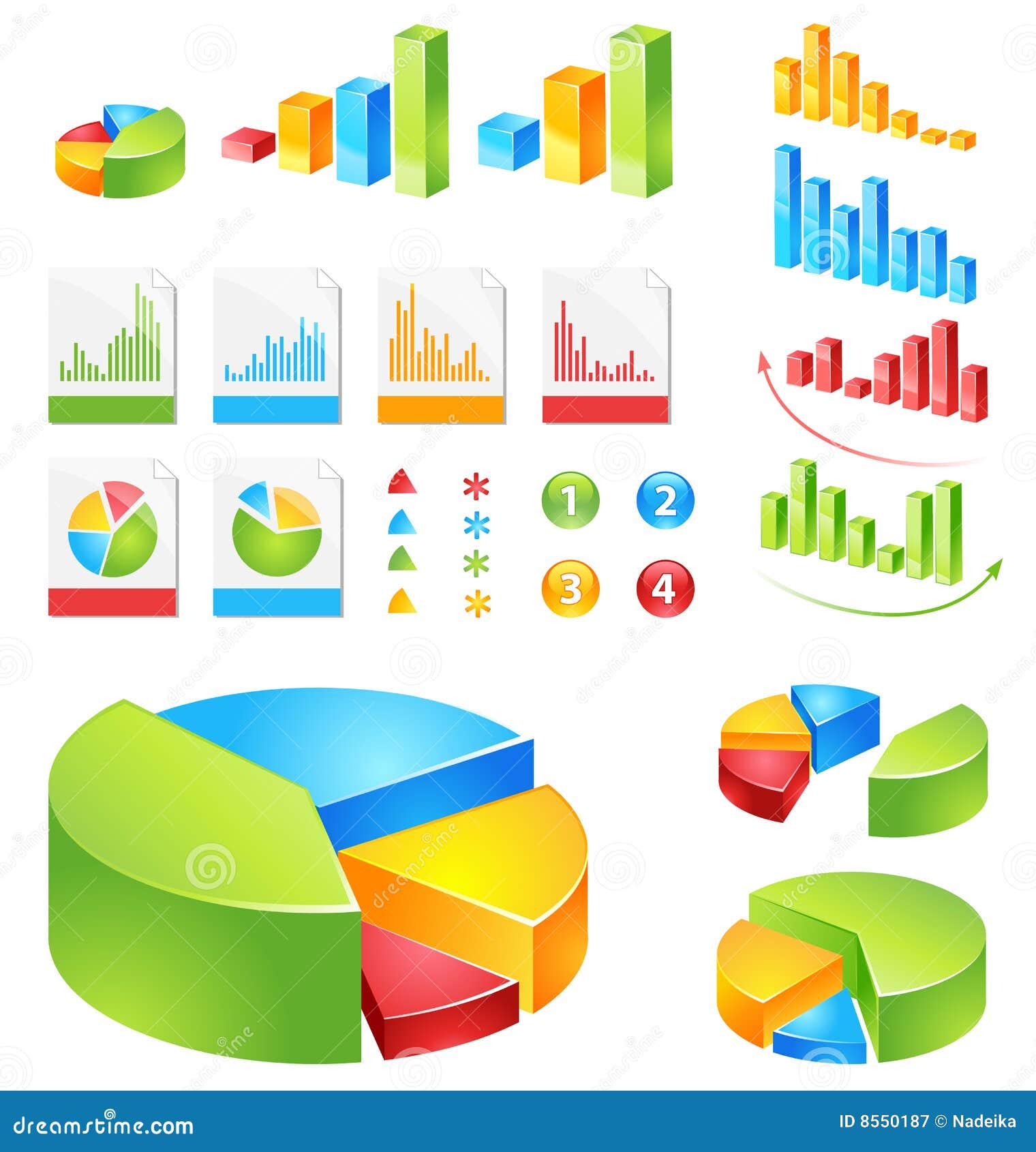 Vector reports set stock vector. Illustration of abstract - 8550187