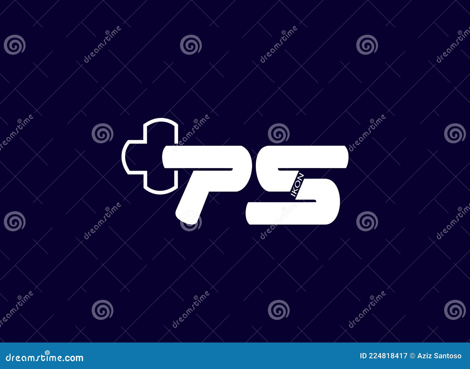 A Vector Representing the Letters P and S Stock Vector - Illustration ...