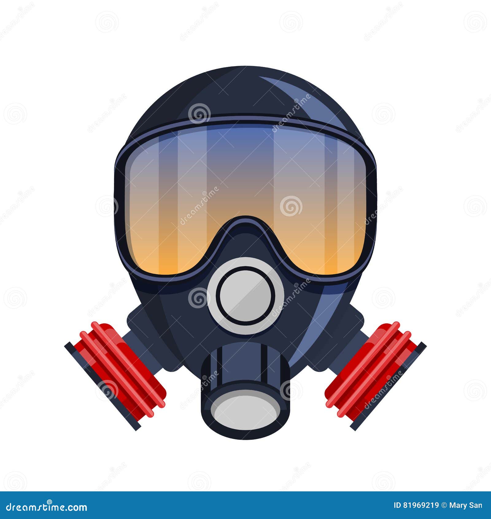 Vector Respirator Gas Mask Icon | CartoonDealer.com #81969219