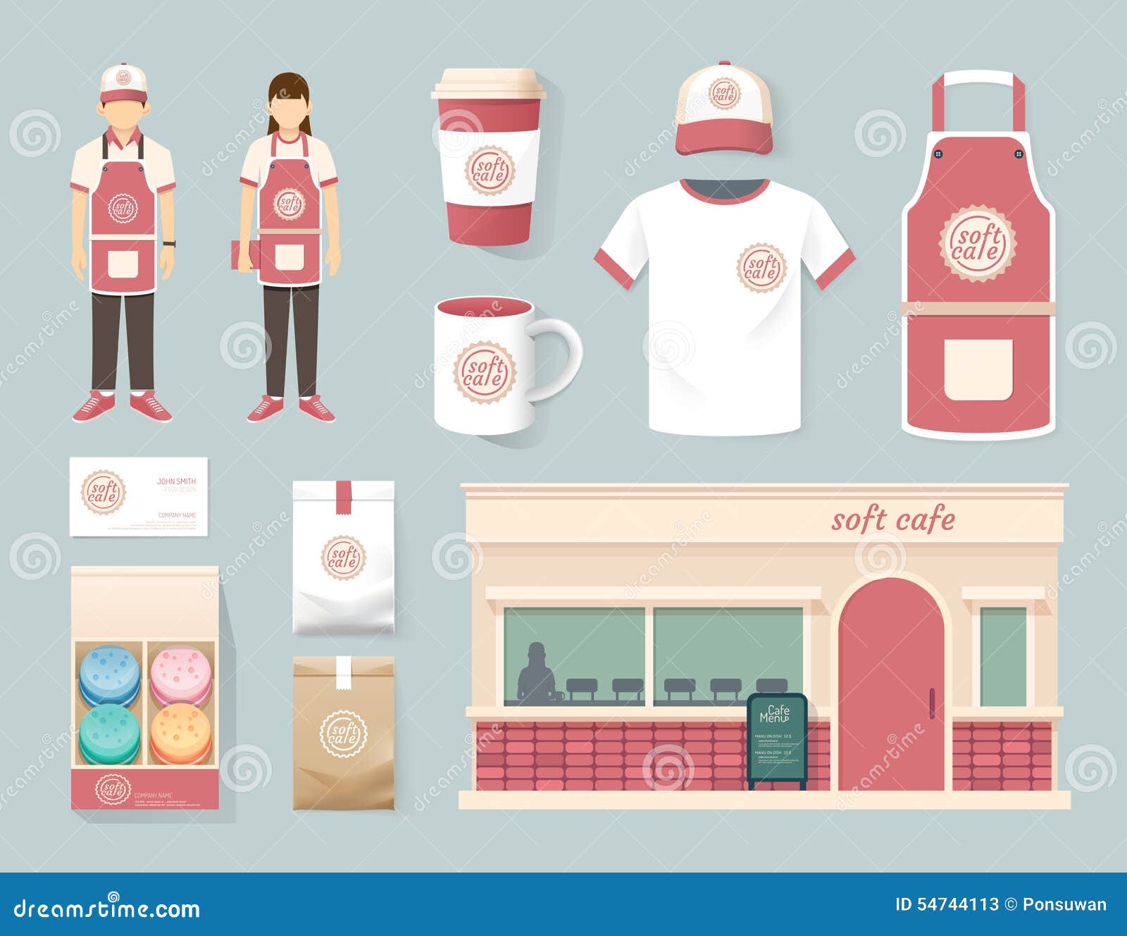 Vector Restaurant Cafe Set Shop Front Design, Flyer, Menu. Stock Vector ...