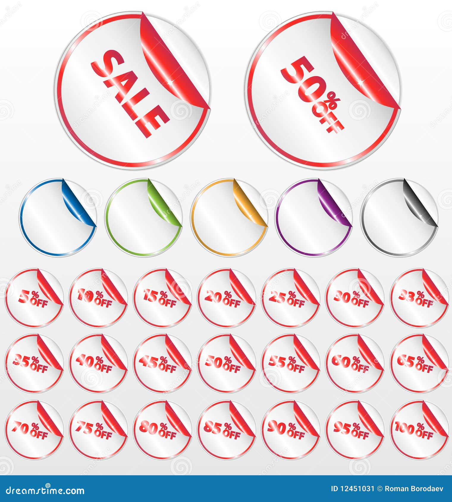 Vector retail stockers. stock vector. Illustration of blue - 12451031