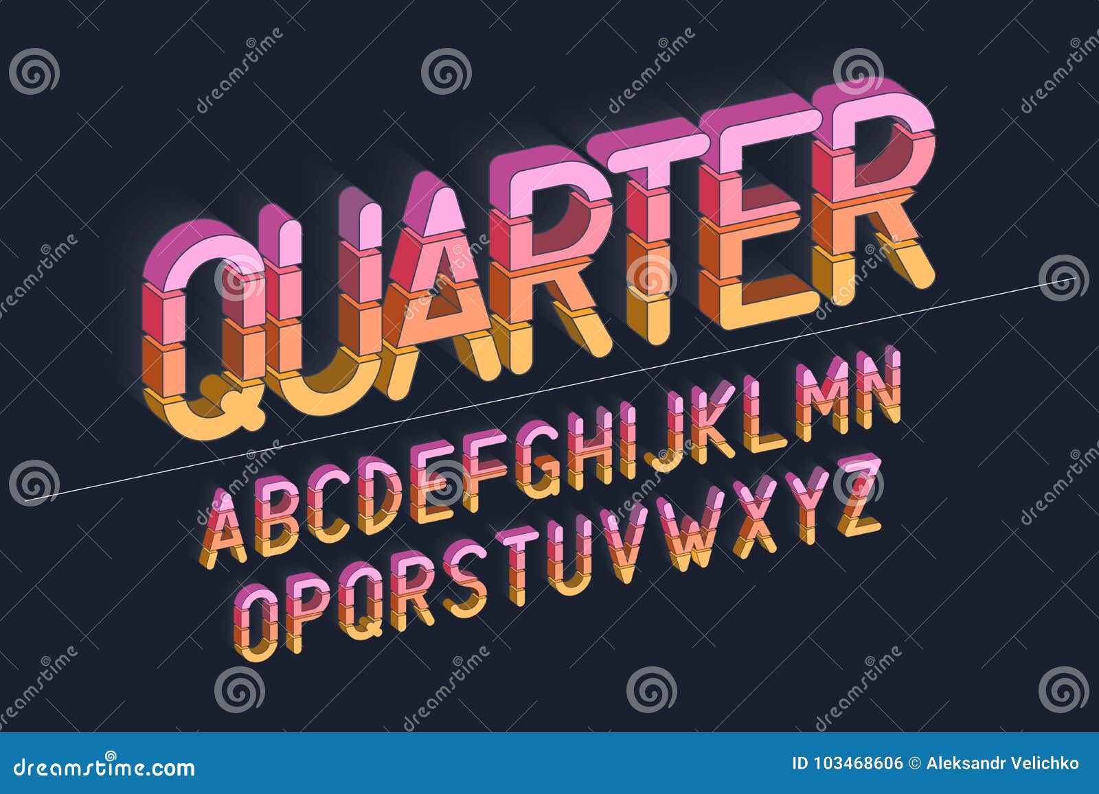 Vector Retro Bold Font Design, Typeface, Typography Stock Vector ...