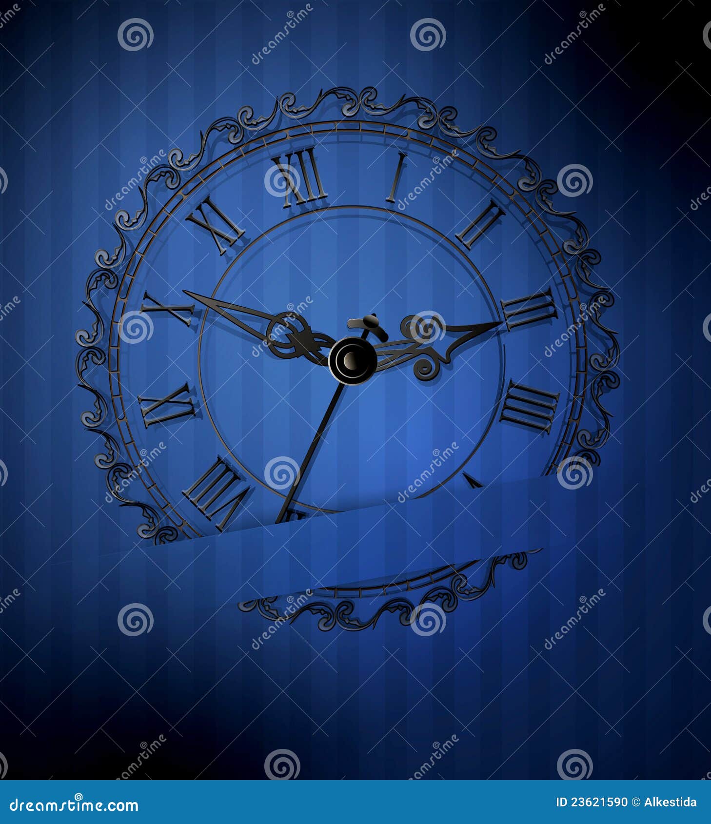 Retro Clock Face Spiral Stock Photography | CartoonDealer.com #24664286