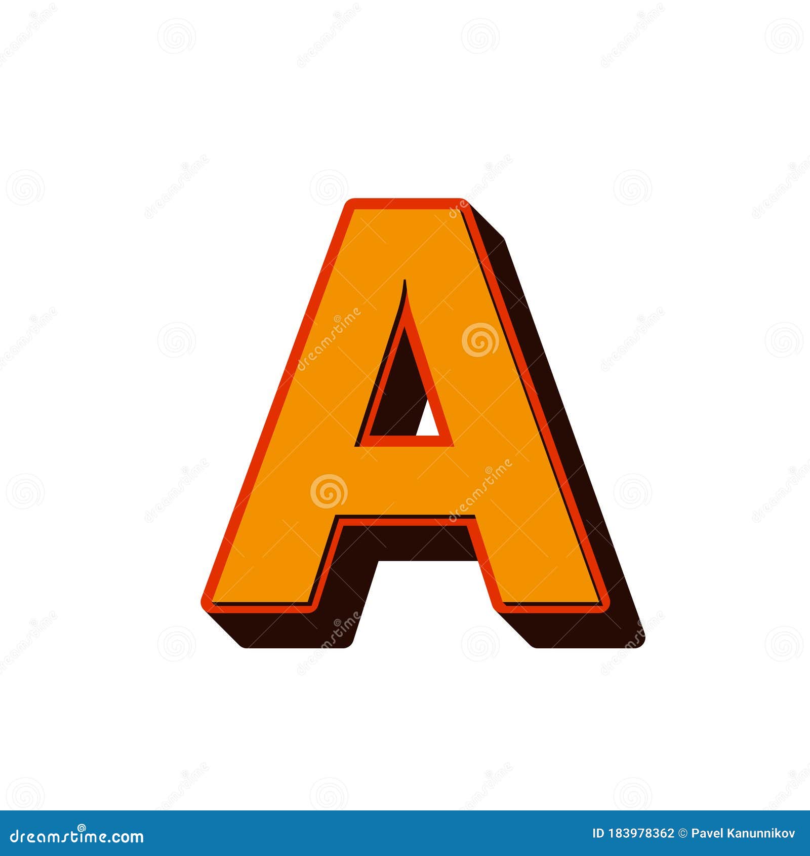 Vector Retro 3D Font with Shadow LETTER a Stock Illustration ... Vector Retro 3D Font with Shadow LETTER a Stock Illustration ...