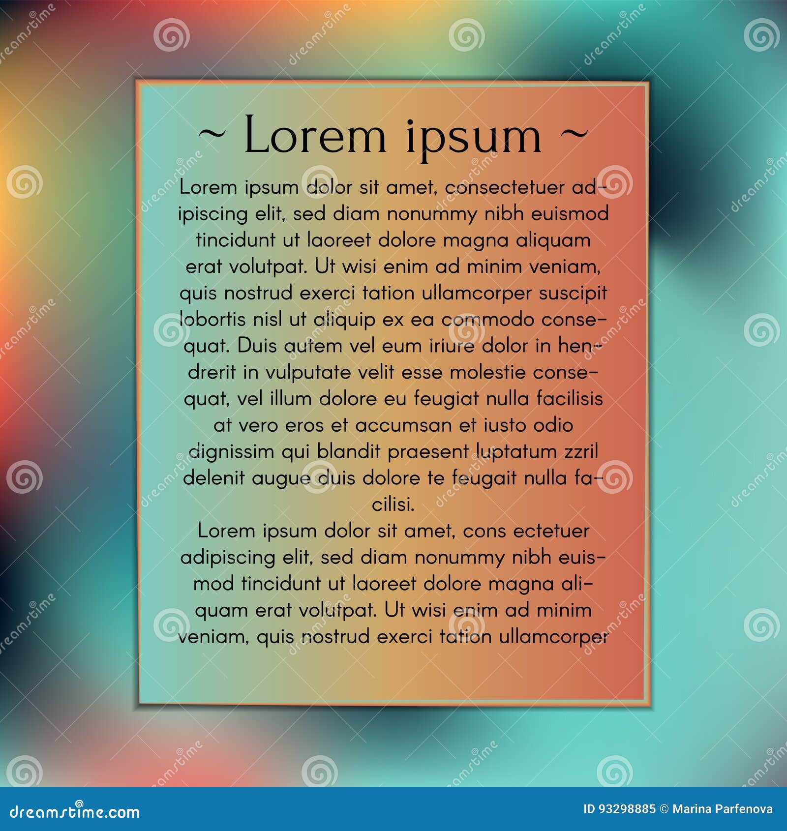 Vector Retro Design Template. a Square Dashed Frame for a Quote on a ... Vector Retro Design Template. a Square Dashed Frame for a Quote on a ...