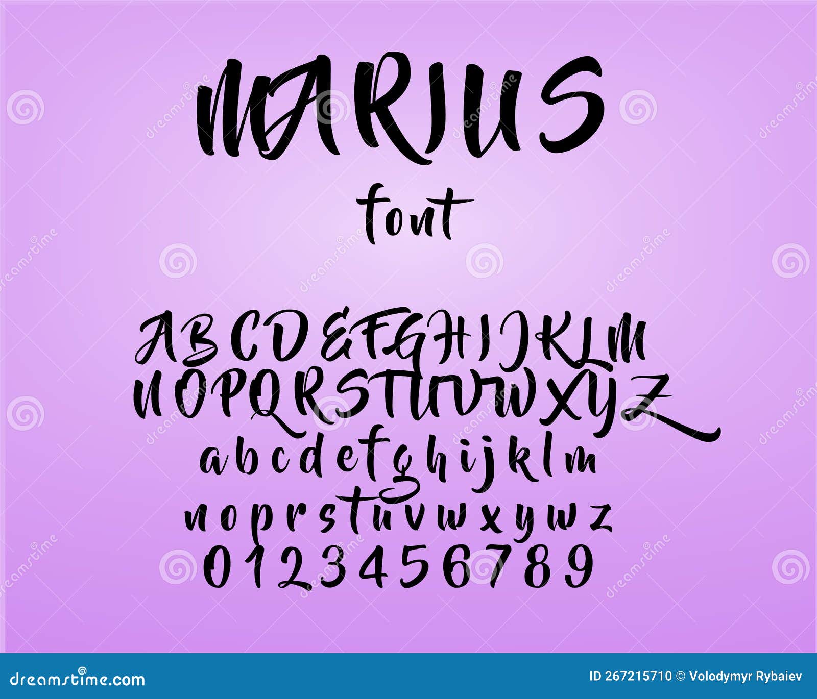 Vector of Retro Bold Font and Alphabet Stock Vector - Illustration of ...