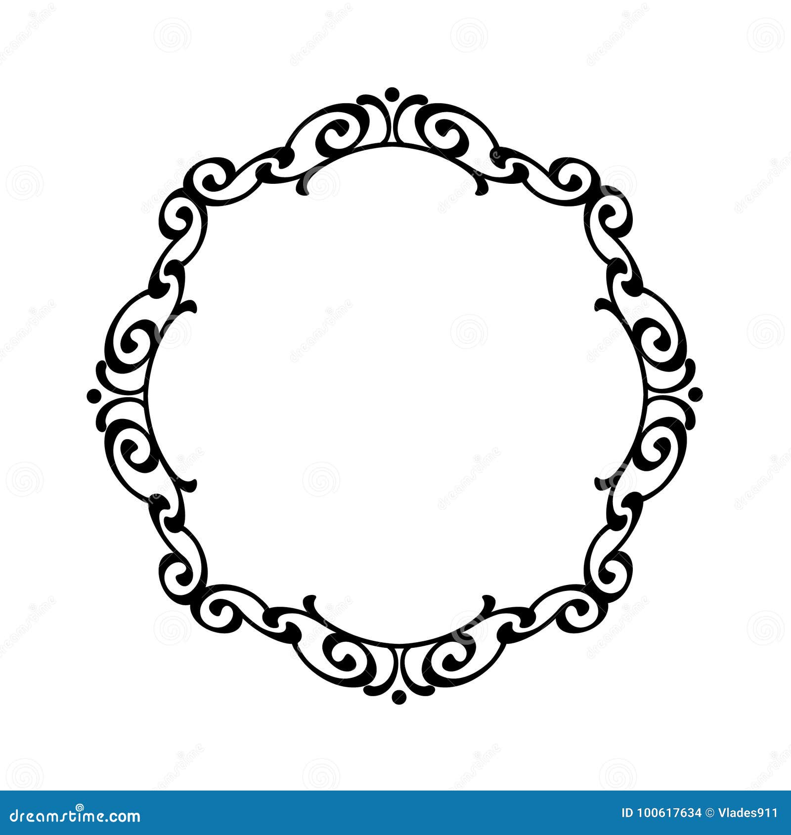 Vector Retro Frames .Vector Illustration. Black White. Stock ...