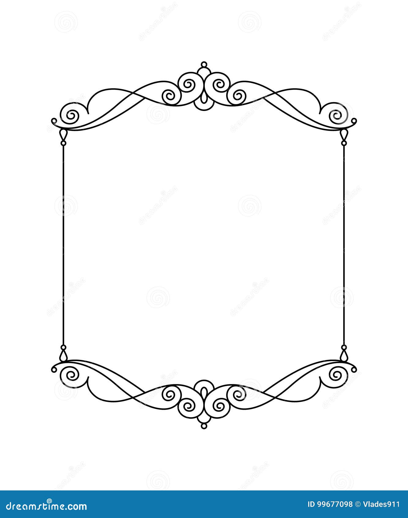 Vector Retro Frames .Vector Illustration Stock Vector - Illustration of ...