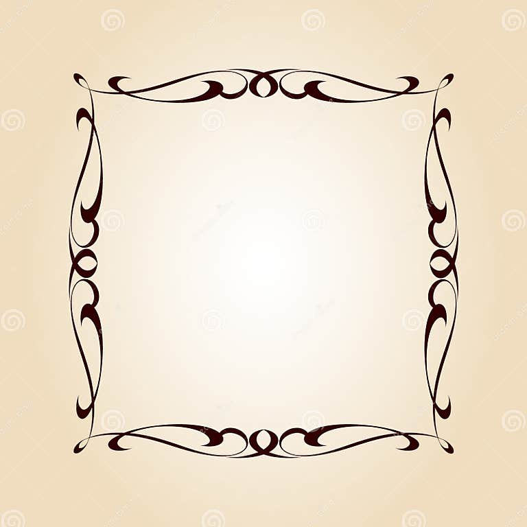 Vector Retro Frames .Vector Illustration.Brown Beige. Stock Vector ...