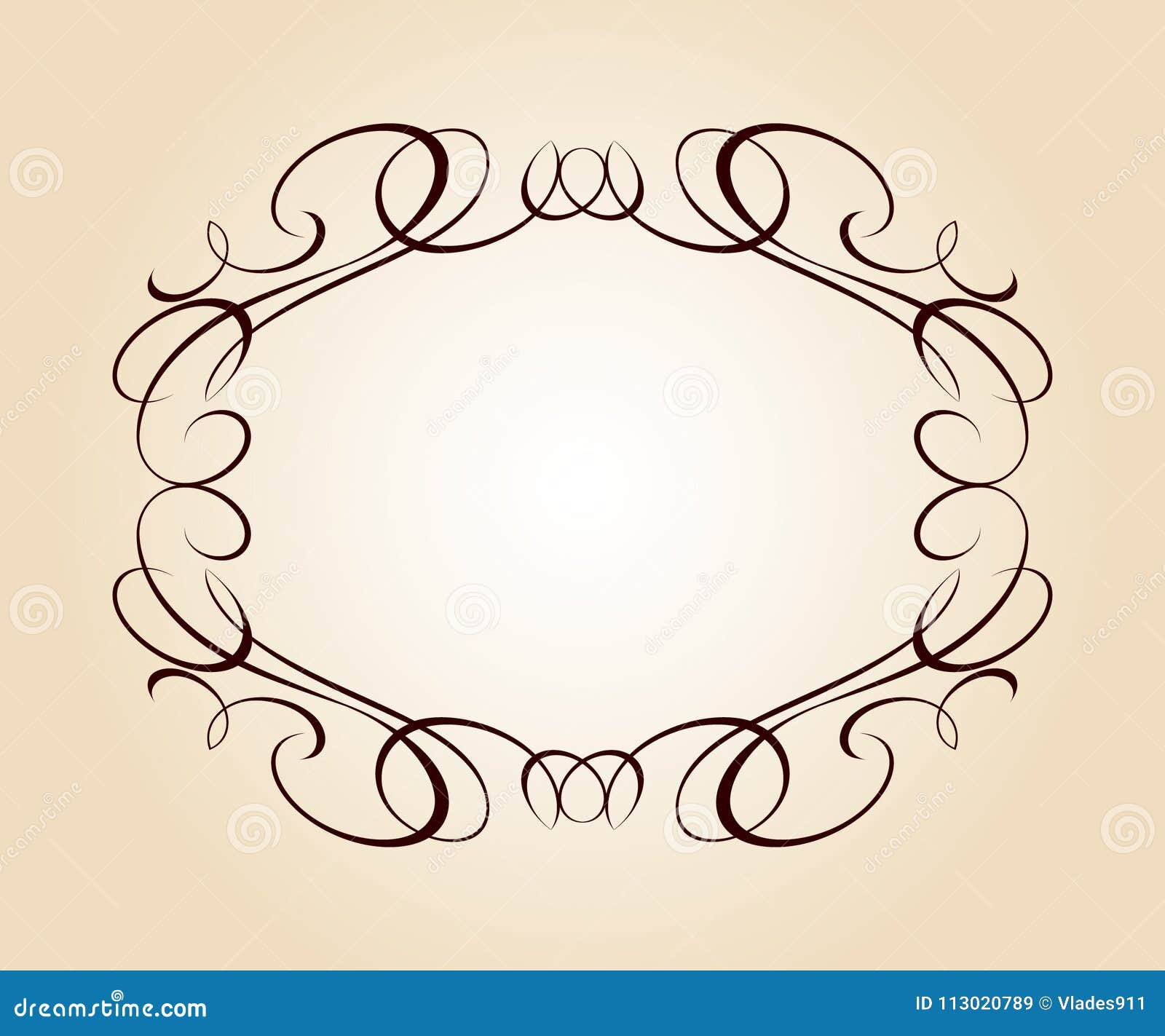 Vector Retro Frames .Vector Illustration.Brown Beige. Stock Vector ...