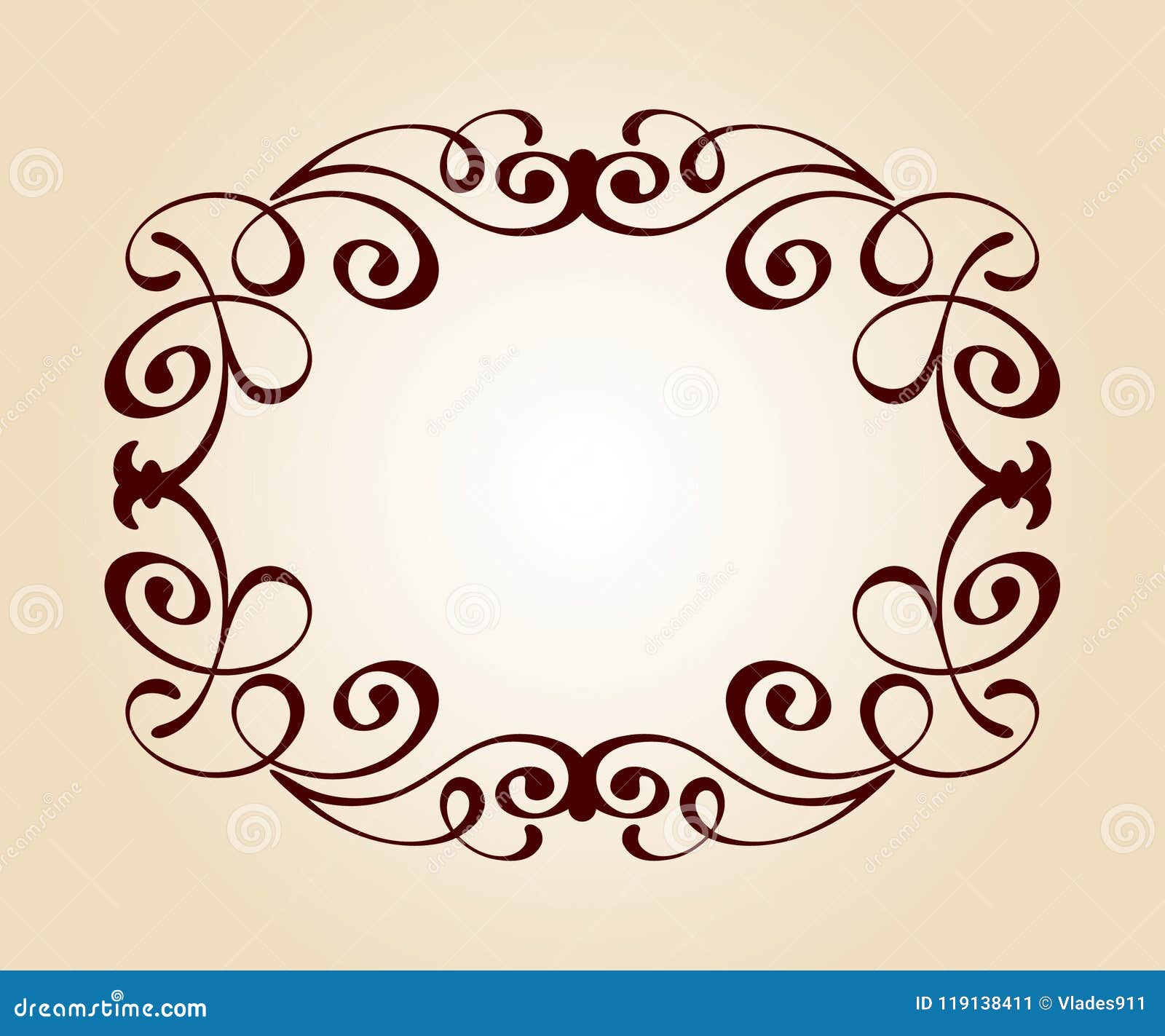 Vector Retro Frames .Vector Illustration.Brown Beige Stock Vector ...