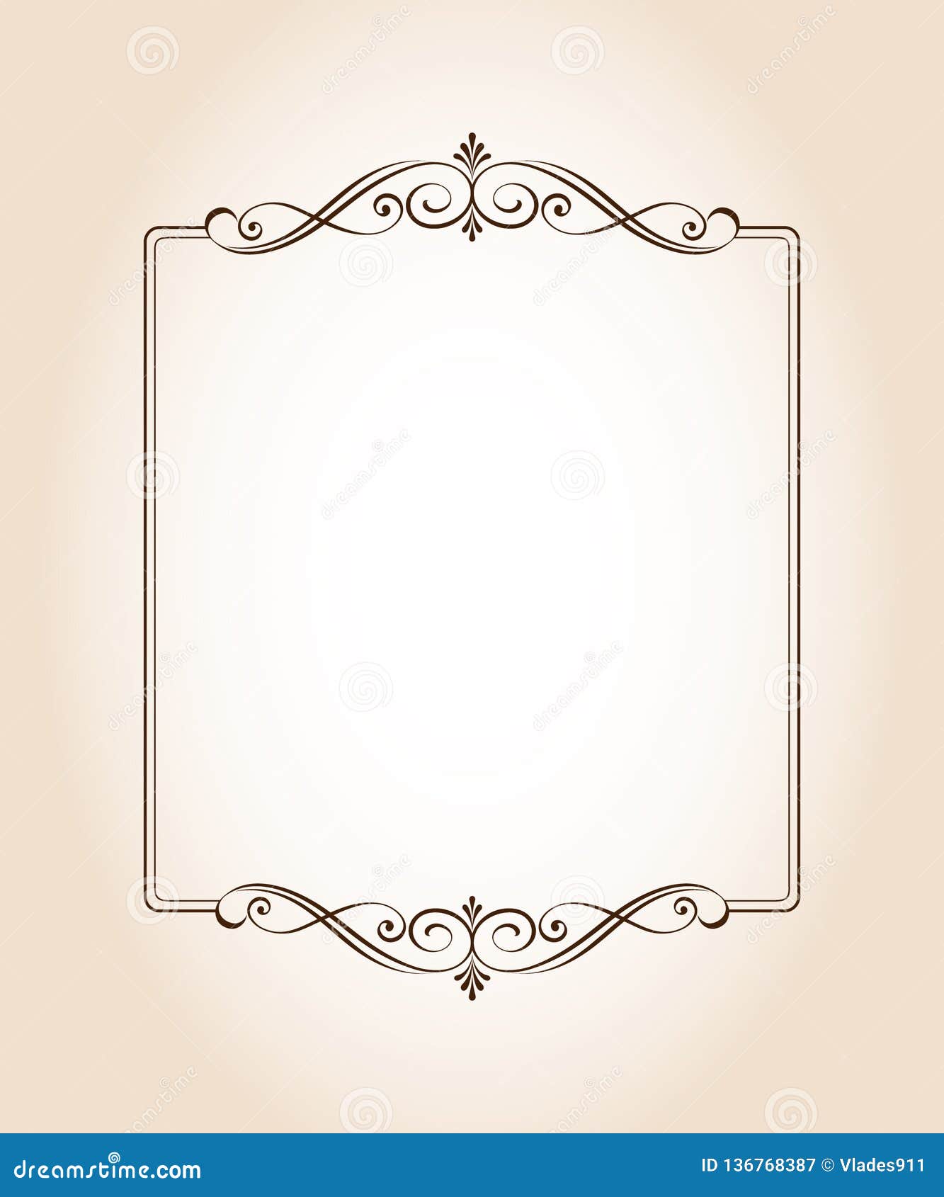 Vector Retro Frames Rectangular Vertical .Vector Illustration Stock ...