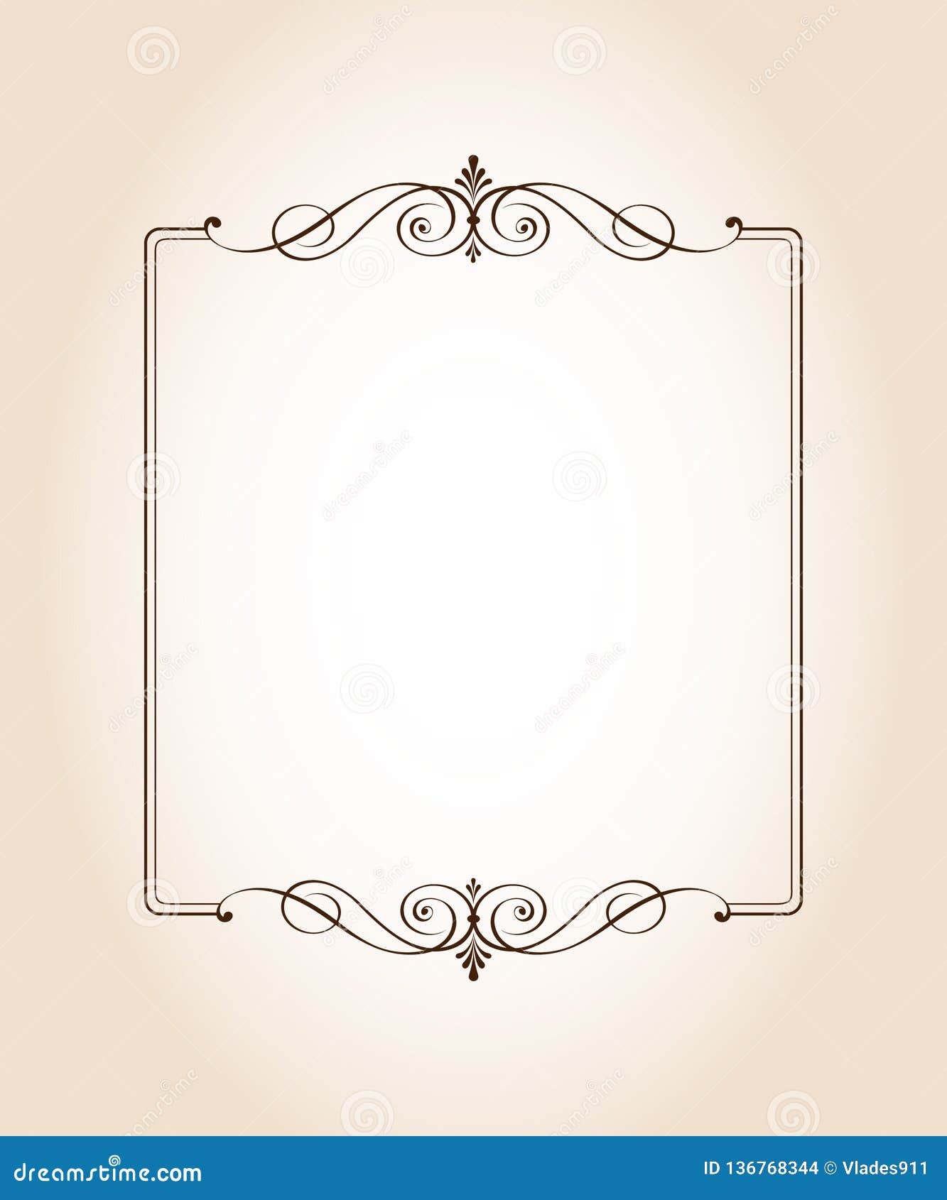 Vector Retro Frames Rectangular Vertical .Vector Illustration Stock ...