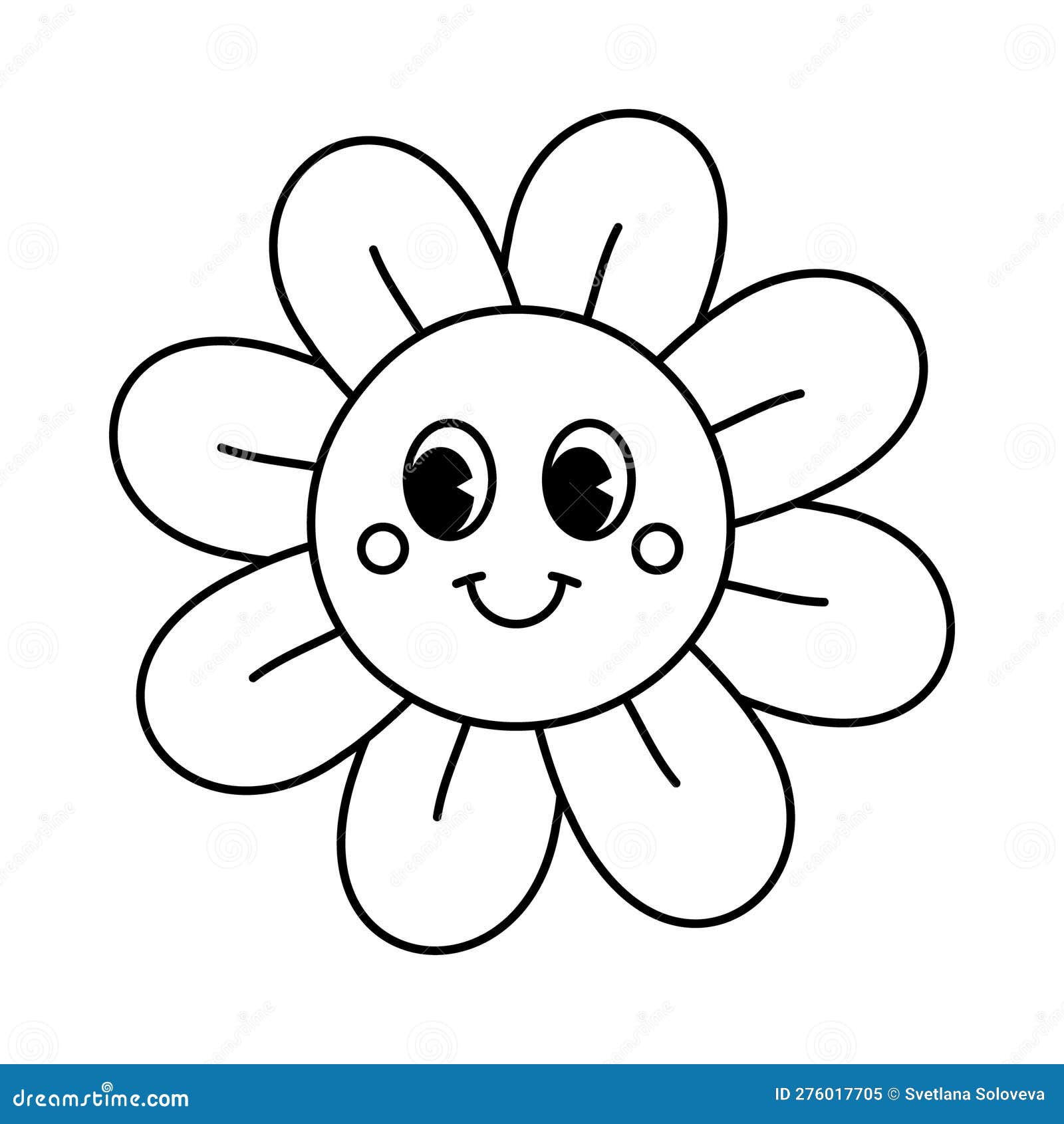 Vector Retro Groovy Outline Heart with Face Stock Vector - Illustration ...