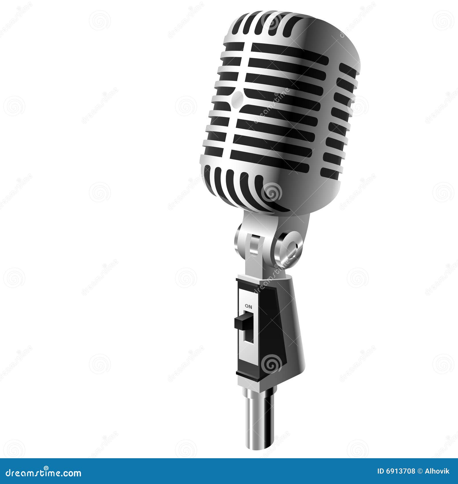 Vector retro microfoon vector illustratie. Illustration of voorwerp ...