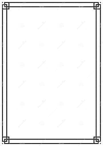 Vector retro page border stock vector. Illustration of black - 120757319