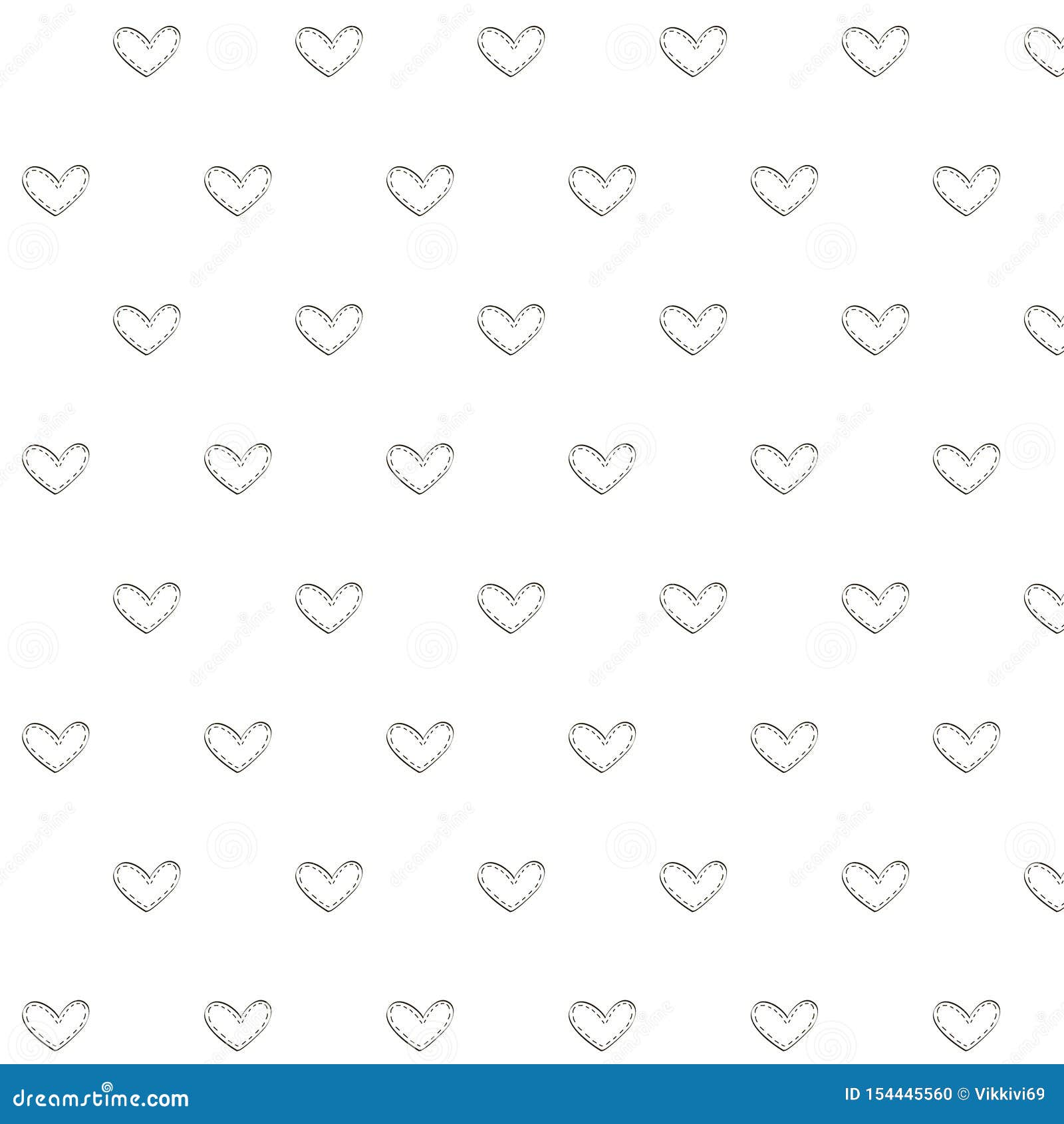 Vector Retro Pattern with Hearts. Can Be Used for Wallpaper, Pattern ...