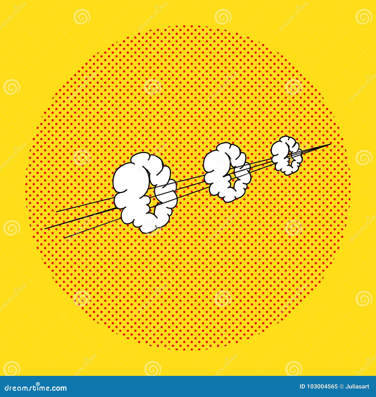Vector Retro Pop Style Illustration Isolated on Background. Stock ...