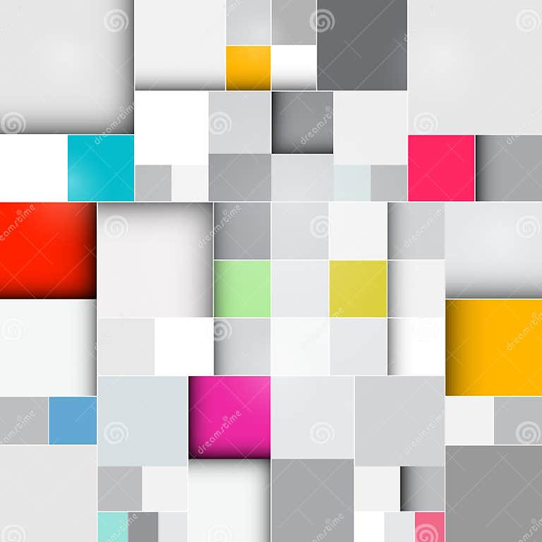 Vector Retro Square Background Stock Vector - Illustration of colorful ...