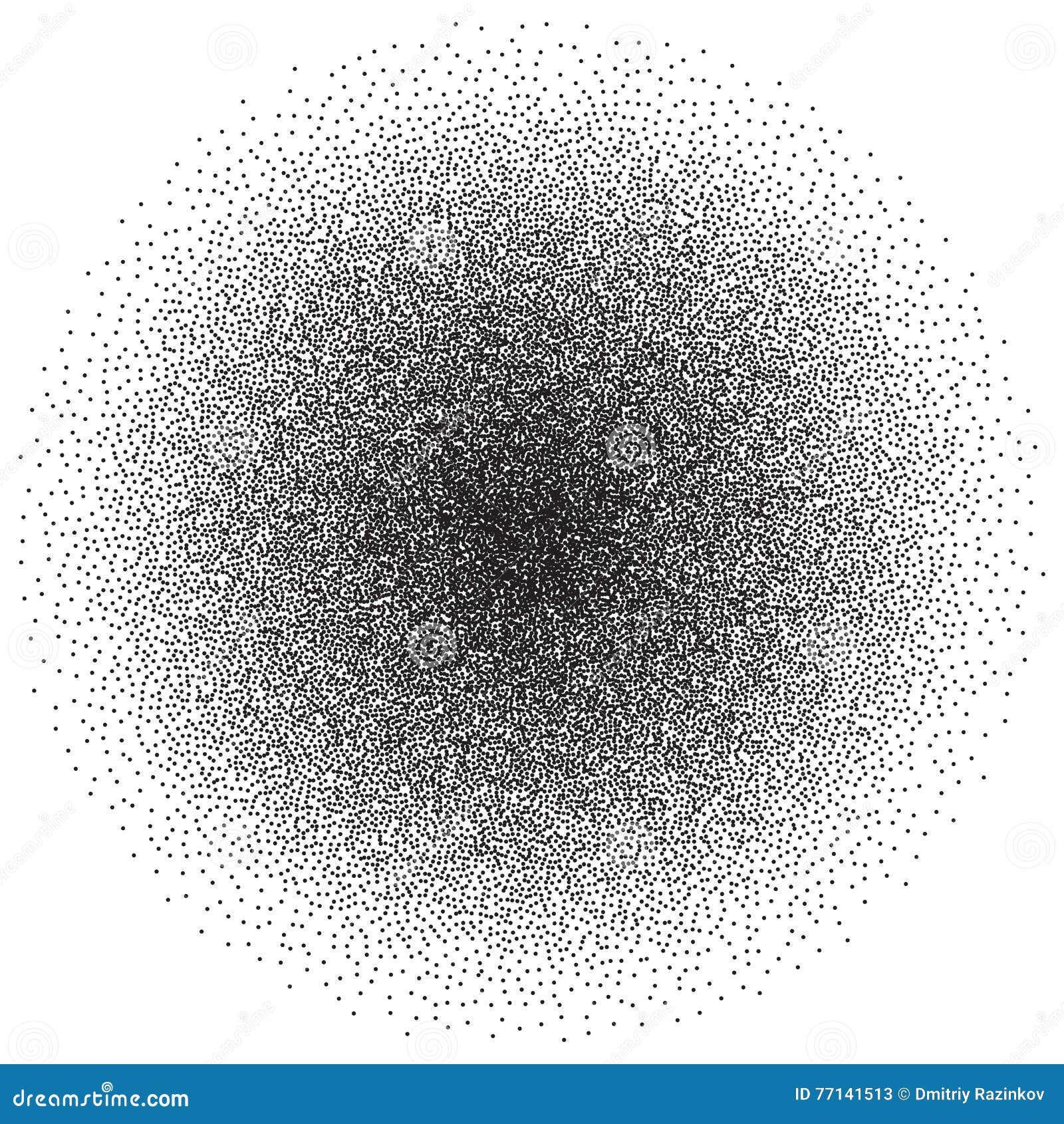 Vector Retro Style Dotwork Background. Abstract Dotted Stippling ...