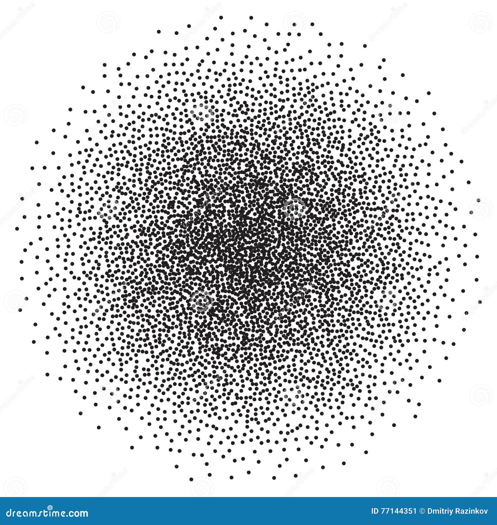 Vector Retro Style Dotwork Background. Abstract Dotted Stippling ...