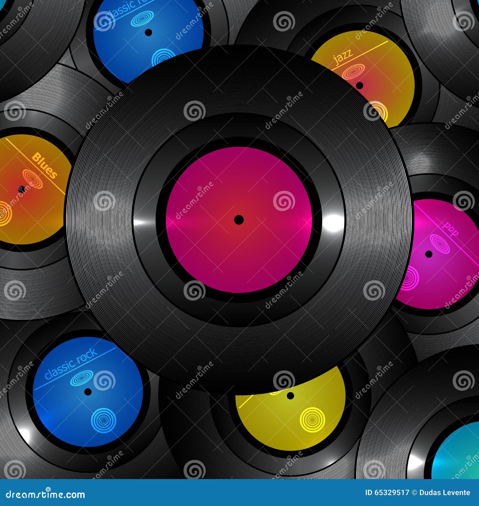 Vinyl Background In Blue Colors Royalty-Free Stock Image ...