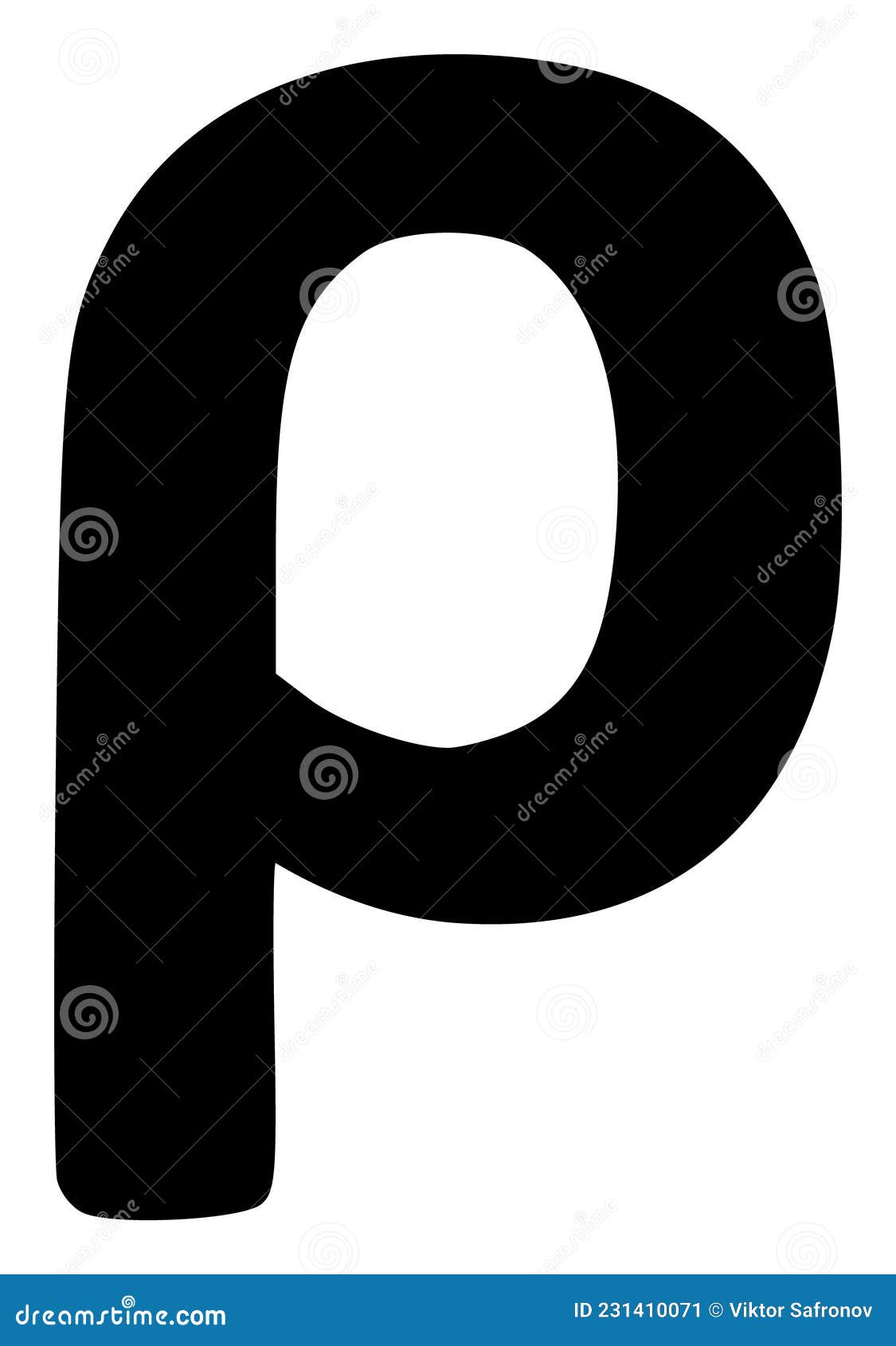 Vector Rho Greek Lowercase Symbol Flat Icon Symbol Stock Vector ...