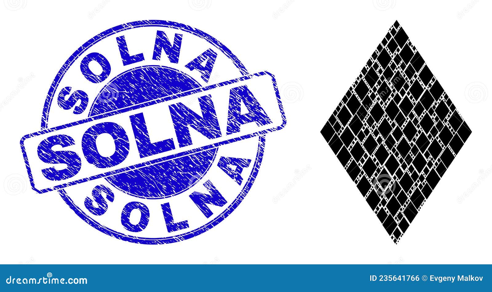 Grunge Solna Badge and Rhombus Recursion Collage of Self Items Stock ... Grunge Solna Badge and Rhombus Recursion Collage of Self Items Stock ...