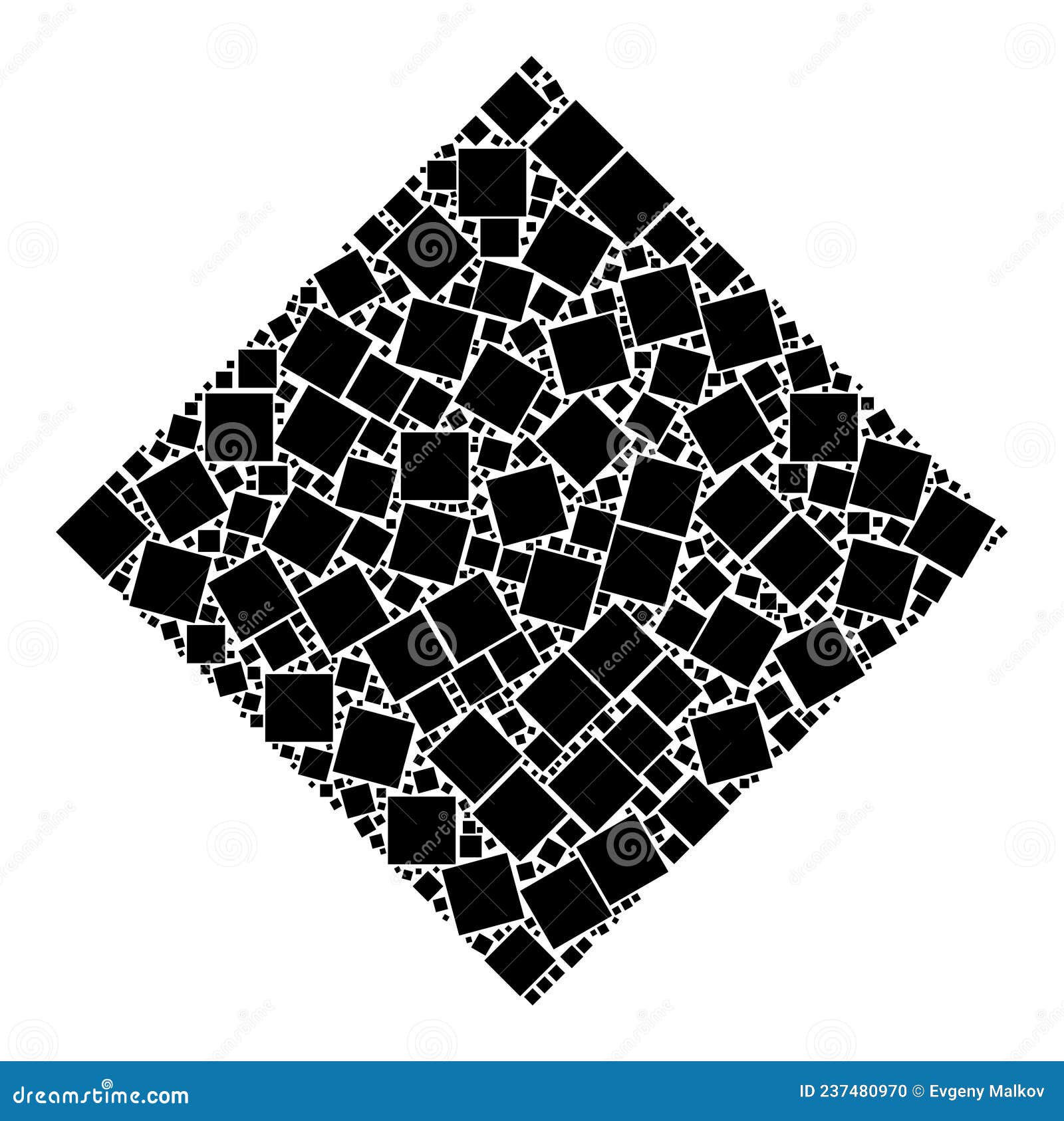 Rhombus Recursive Icon Collage of Self Items Stock Vector ... Rhombus Recursive Icon Collage of Self Items Stock Vector ...