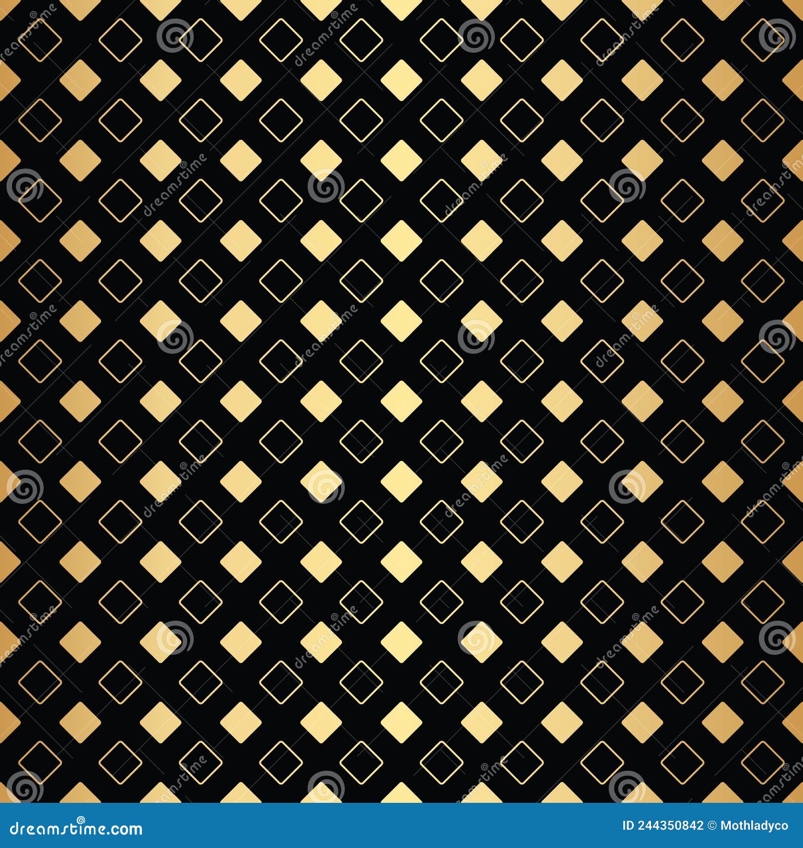 Geometric Gold Seamless Repeat Pattern Background, Gold and Black ...