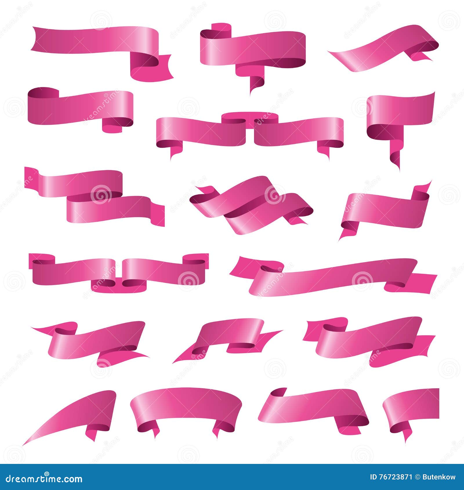 Vector ribbon patterns stock vector. Illustration of celebration - 76723871