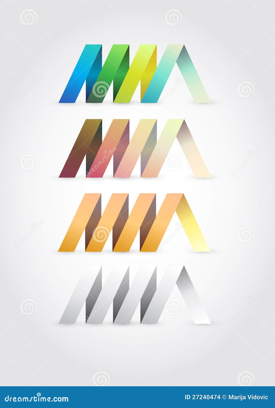 Vector Ribbon Style Graphic Stock Vector - Illustration of creative ...