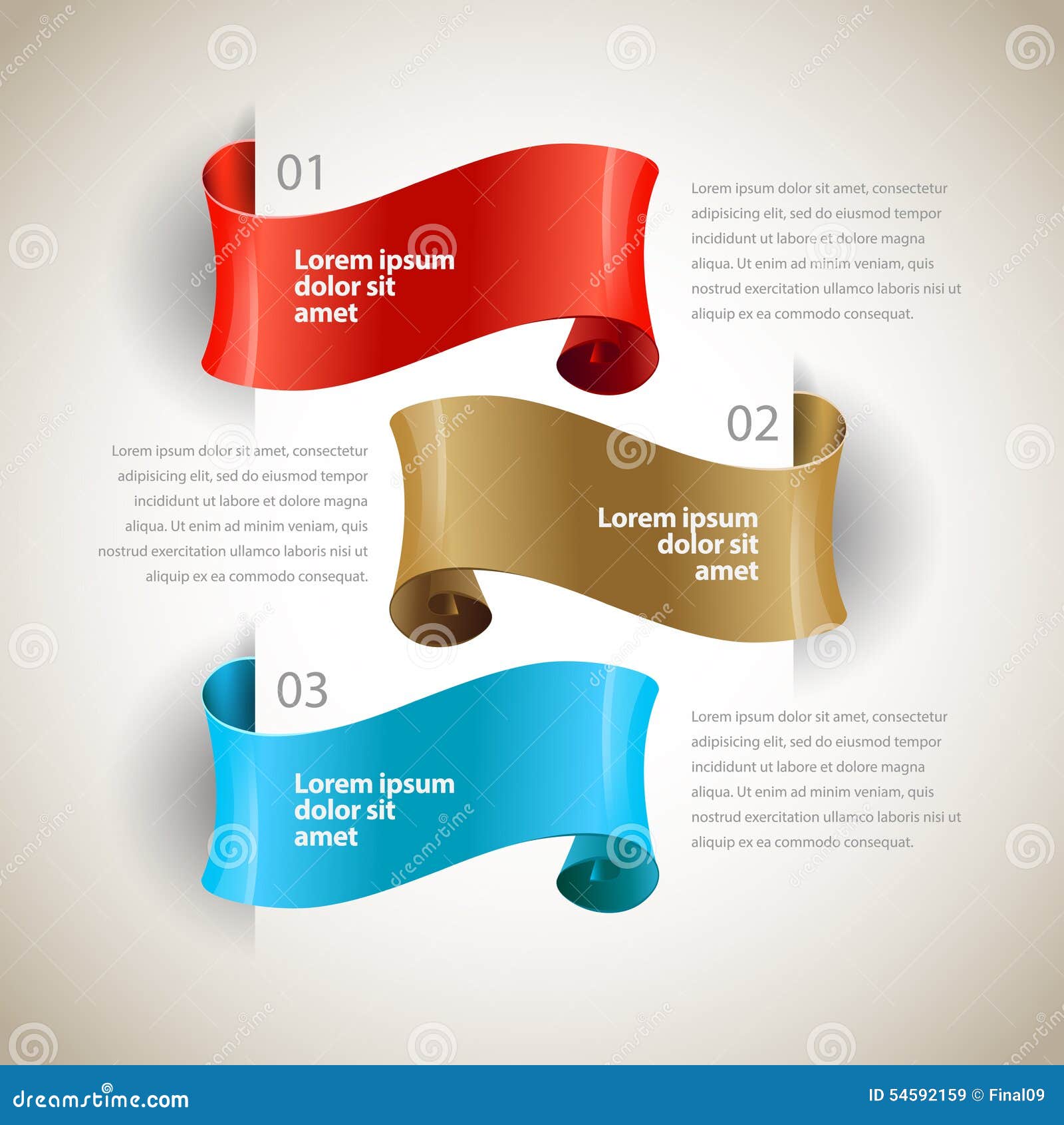 Vector Ribbons. Design Infographics Template Stock Vector ...