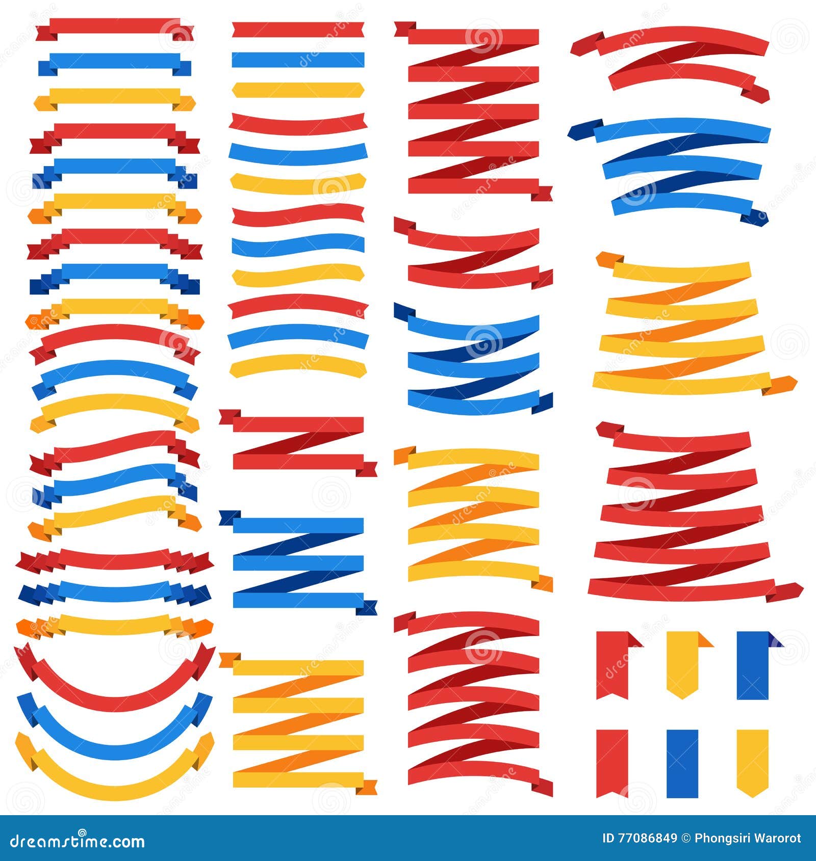 Vector ribbons stock vector. Illustration of banner, royal - 77086849