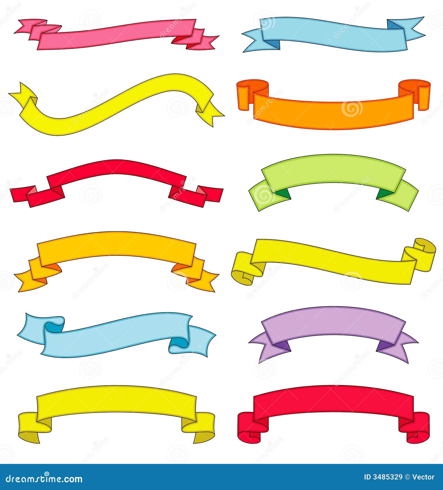 Vector Ribbons Illustration Stock Vector - Illustration of insignia ...