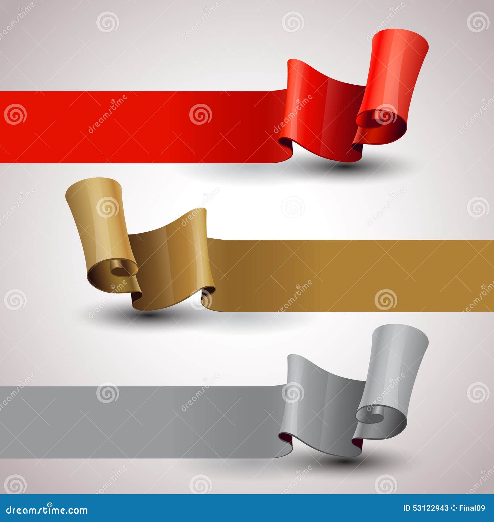Vector Ribbons Set. Design Infographic Template Stock Vector ...