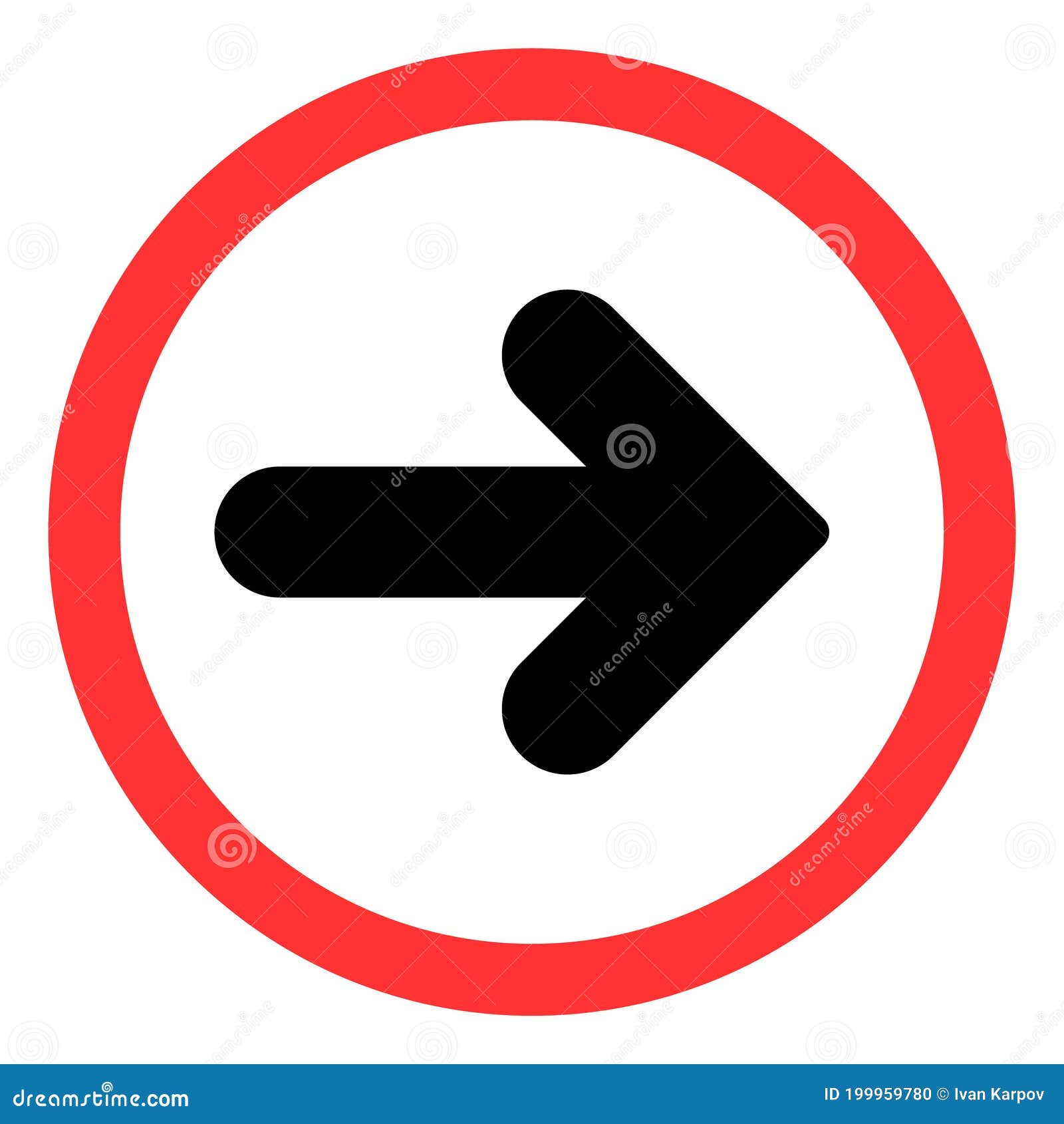 Vector Right Pointer Flat Icon Symbol Stock Vector - Illustration of ...