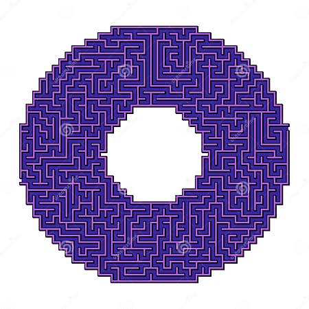 Vector Ring Maze stock vector. Illustration of intricate - 278453561